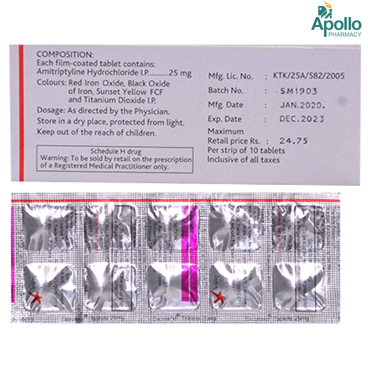 Sarotena 25 Tablet 10's Price, Uses, Side Effects, Composition - Apollo ...