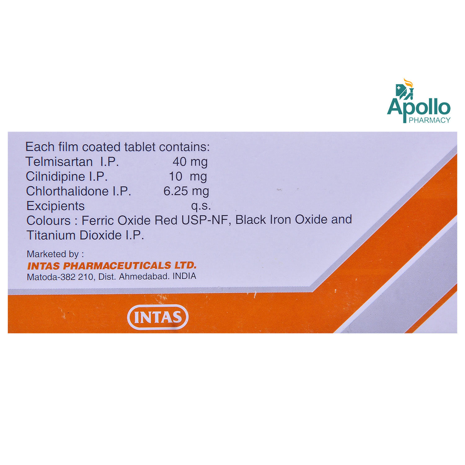 Sartel Trio Tablet 10's Price, Uses, Side Effects, Composition - Apollo ...