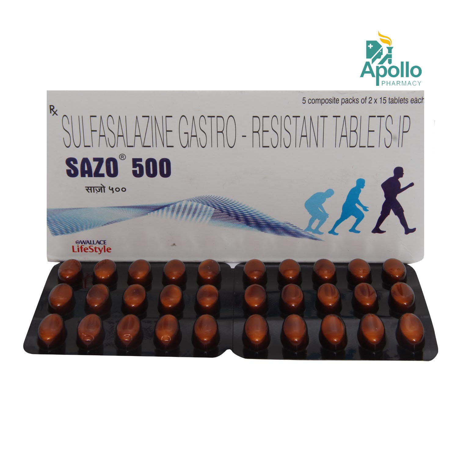SAZO 500MG TABLET Price, Uses, Side Effects, Composition - Apollo Pharmacy