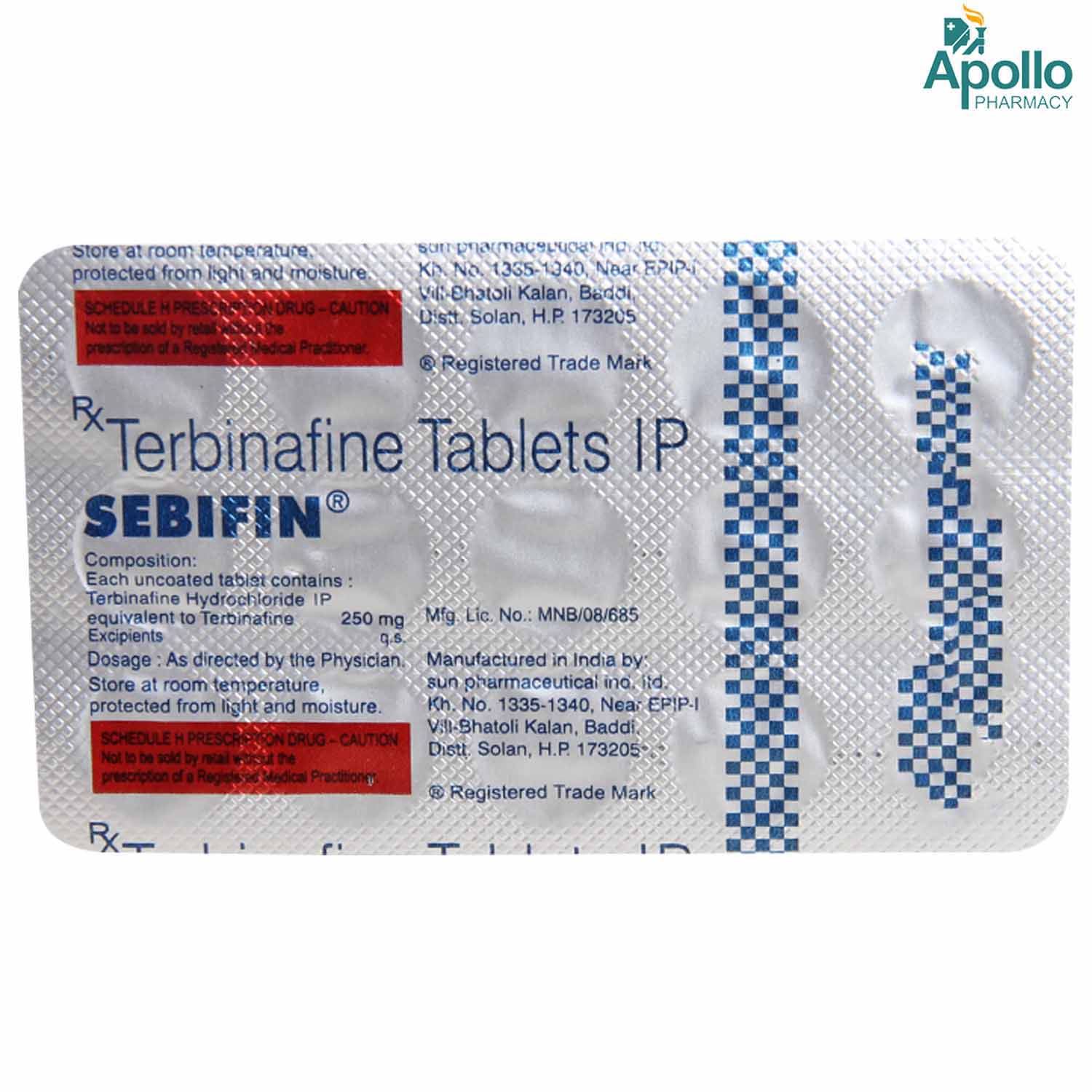 Sebifin Tablet 15's Price, Uses, Side Effects, Composition - Apollo ...