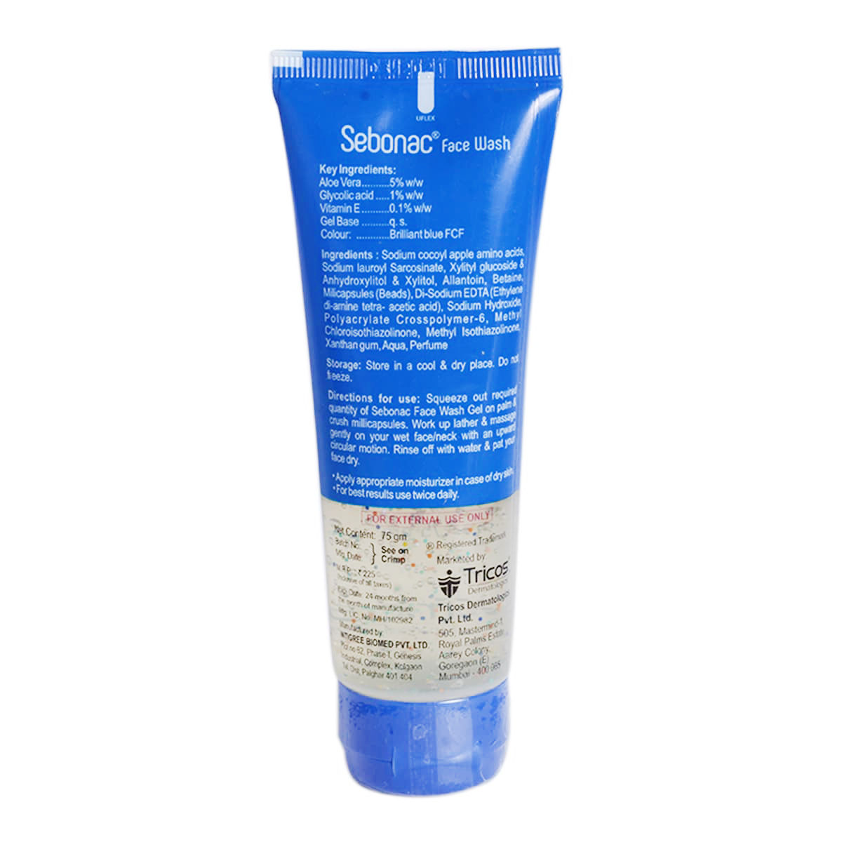 Sebonac Face Wash 75 gm Price, Uses, Side Effects, Composition - Apollo ...