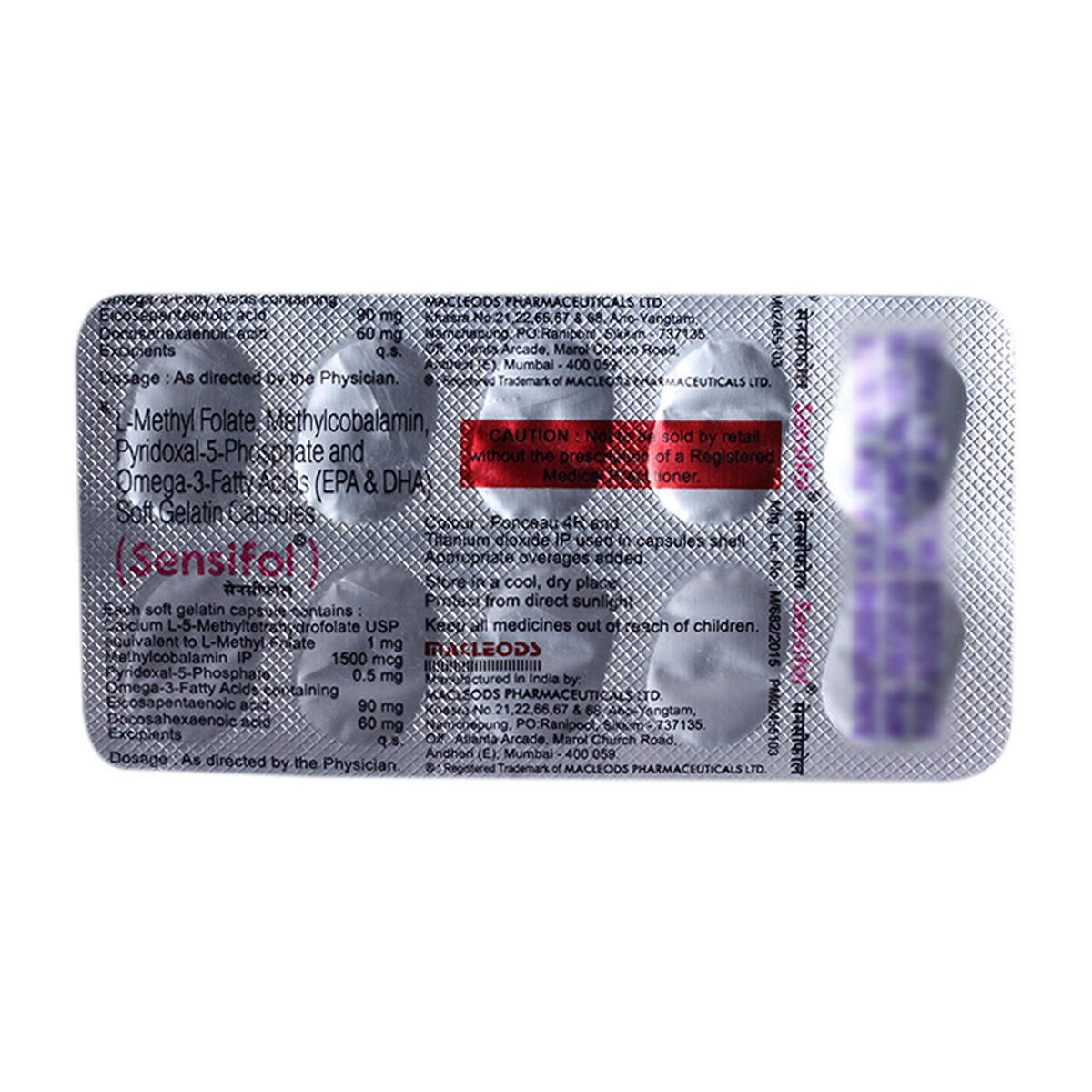 Sensifol Capsule 10's Price, Uses, Side Effects, Composition - Apollo ...