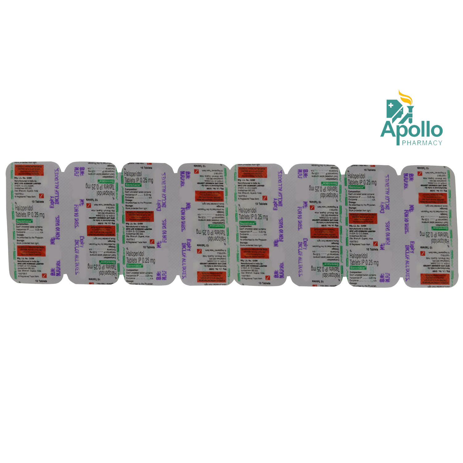 Serenace 0.25 Tablet 10's Price, Uses, Side Effects, Composition ...