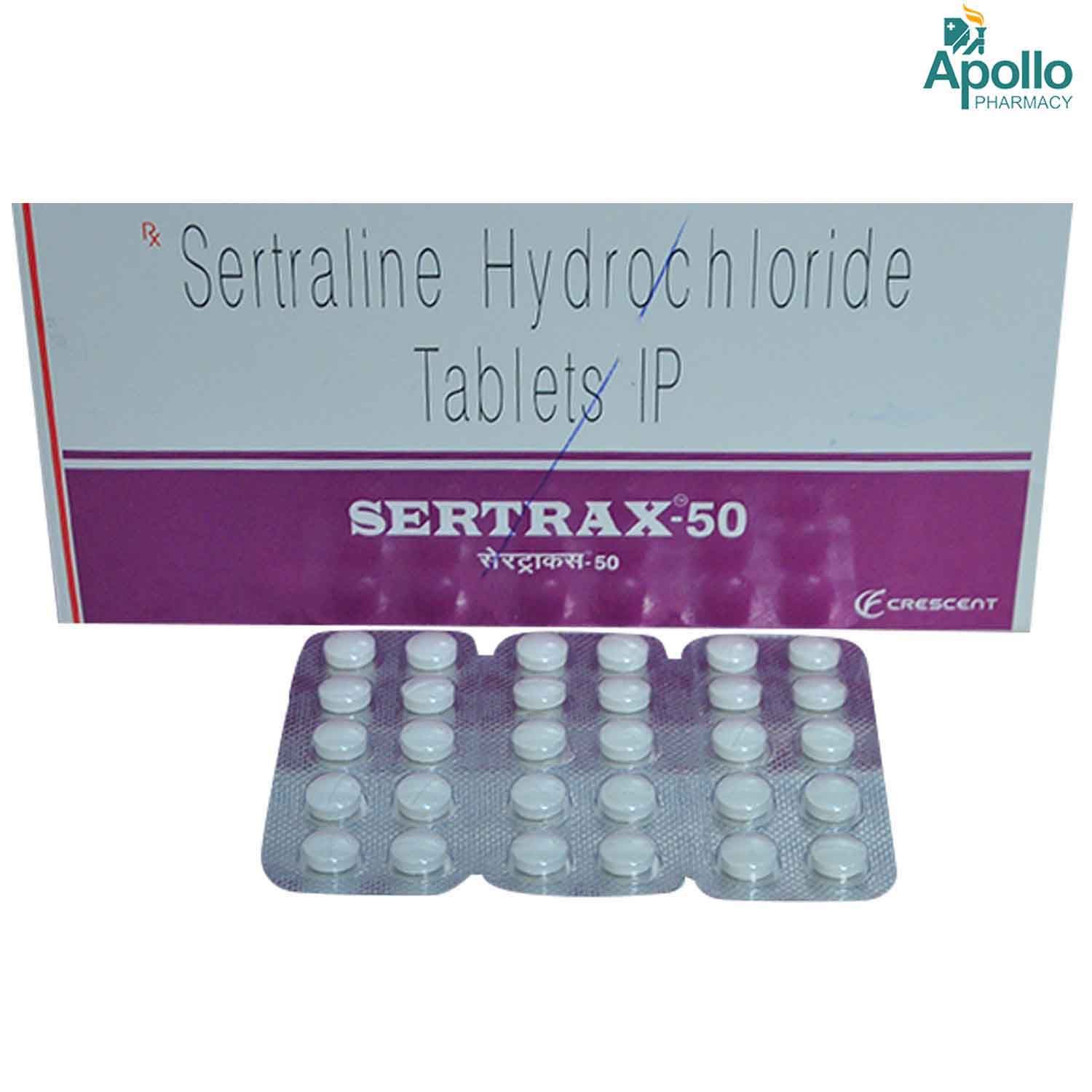 SERTRAX 50MG TABLET Price, Uses, Side Effects, Composition - Apollo ...