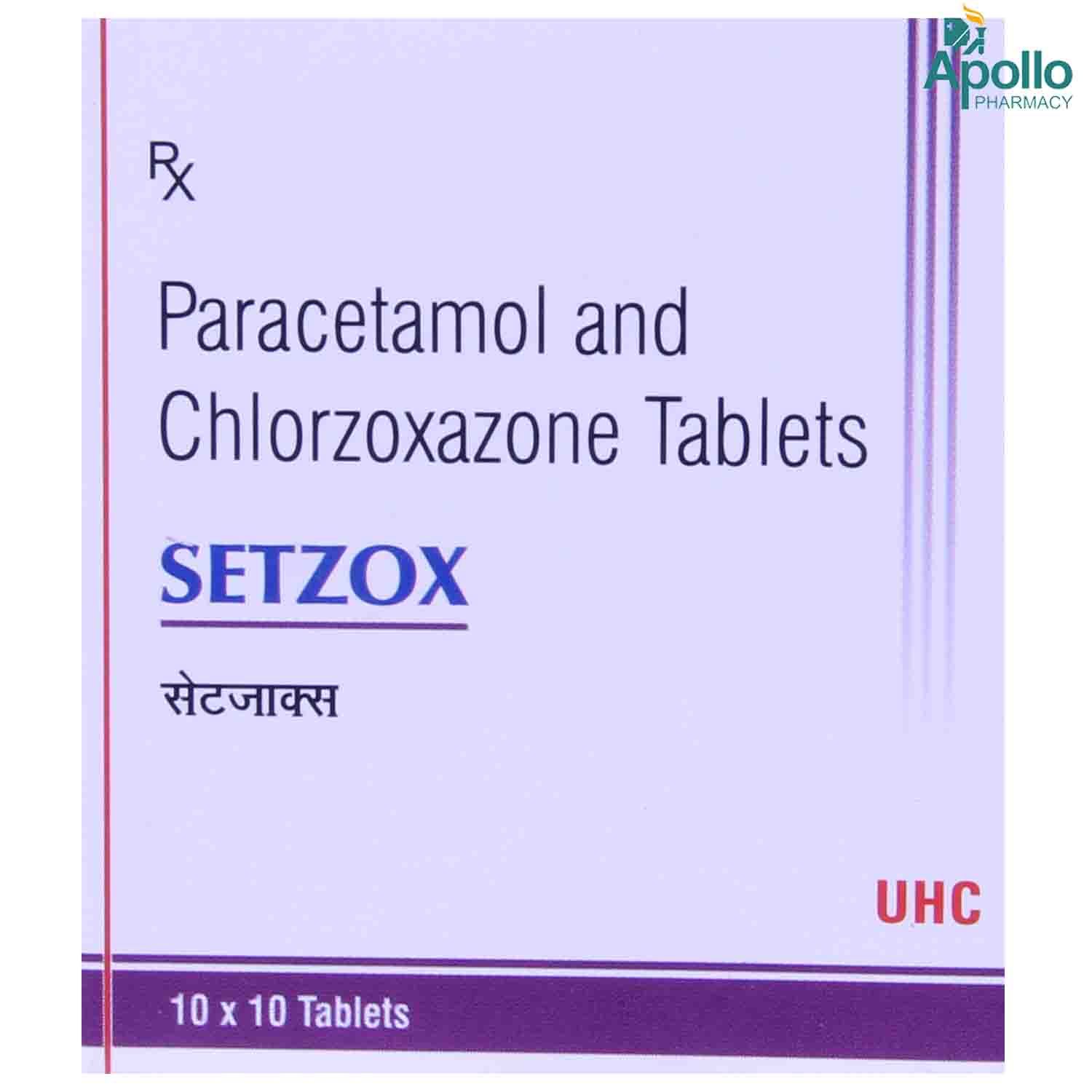 SETZOX TABLET 10'S Price, Uses, Side Effects, Composition - Apollo Pharmacy