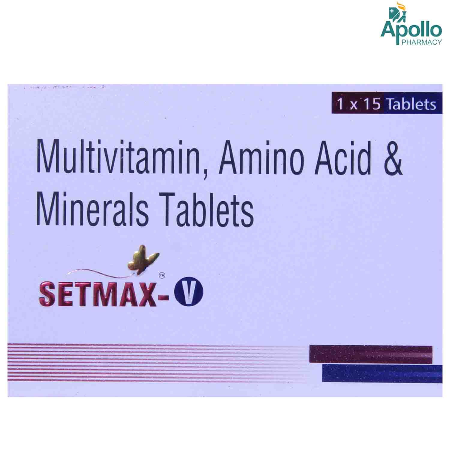 Setmax-V Tablet 15's Price, Uses, Side Effects, Composition - Apollo ...