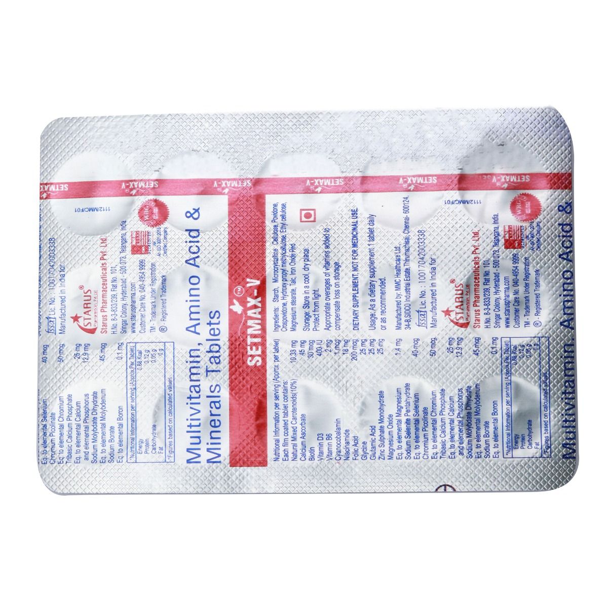 Setmax-V Tablet 15's Price, Uses, Side Effects, Composition - Apollo ...