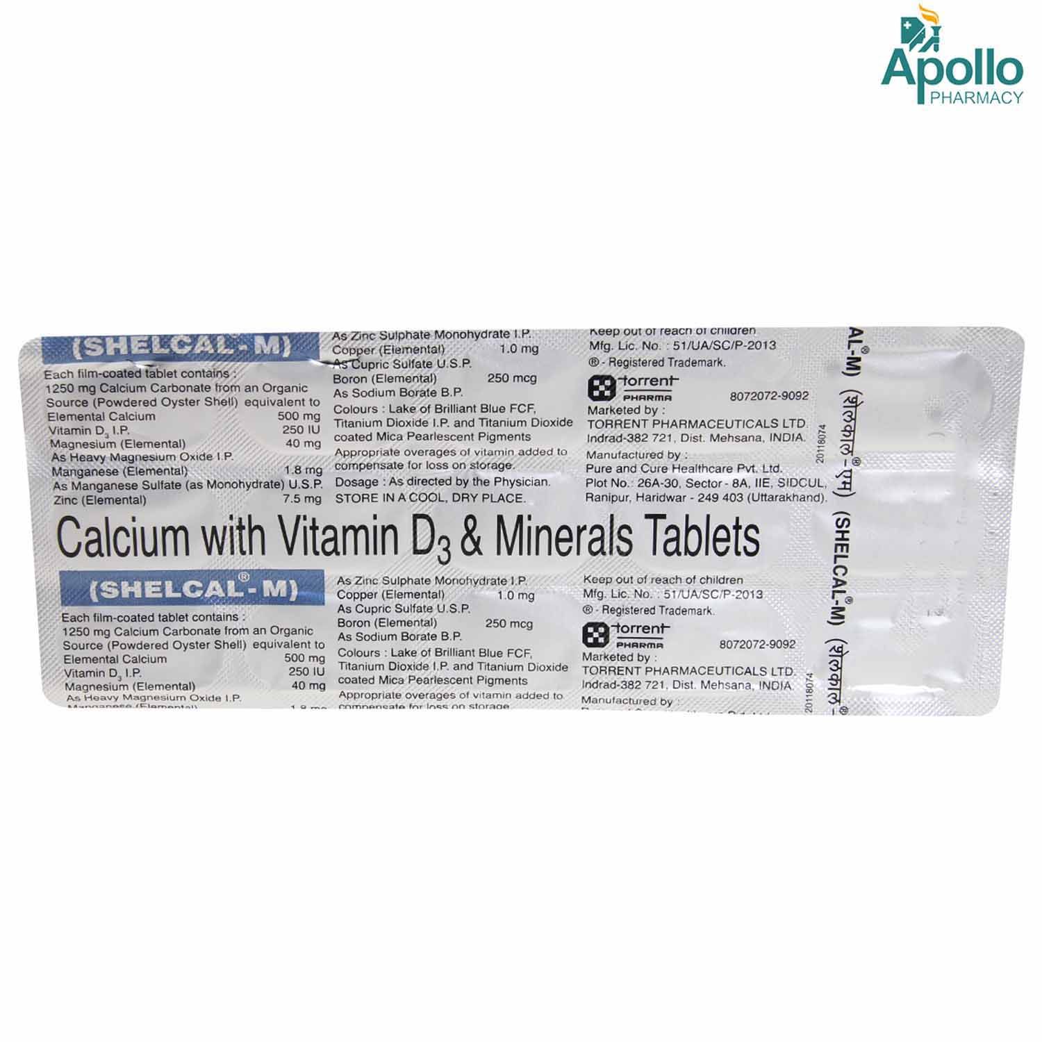 Shelcal-M Tablet 15's Price, Uses, Side Effects, Composition - Apollo ...