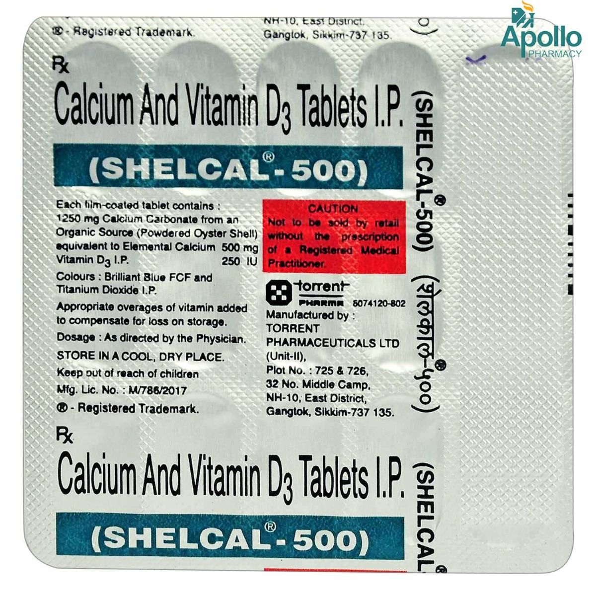 Shelcal-500 Tablet 15's Price, Uses, Side Effects, Composition - Apollo ...