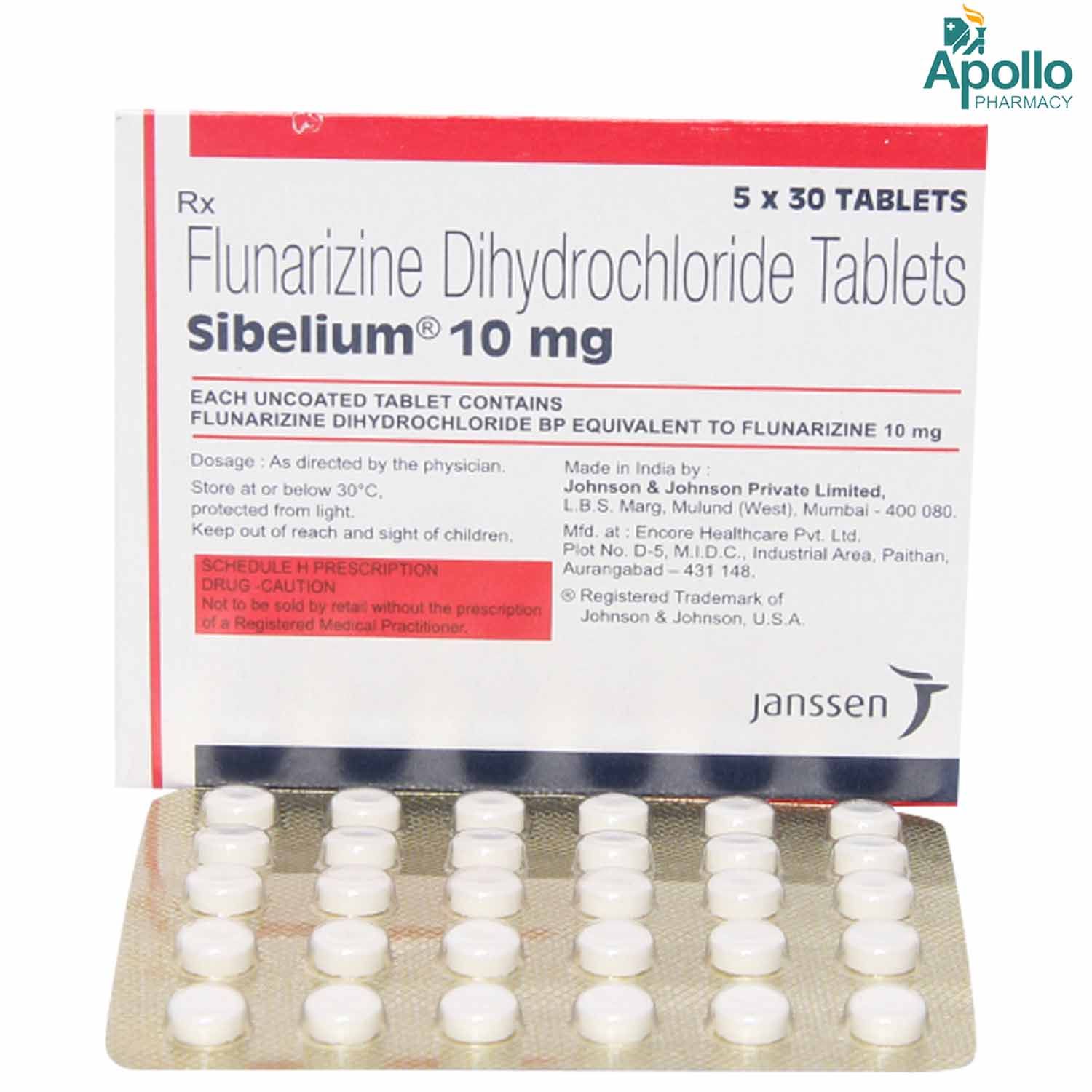 Sibelium 10 mg Tablet 30's Price, Uses, Side Effects, Composition ...