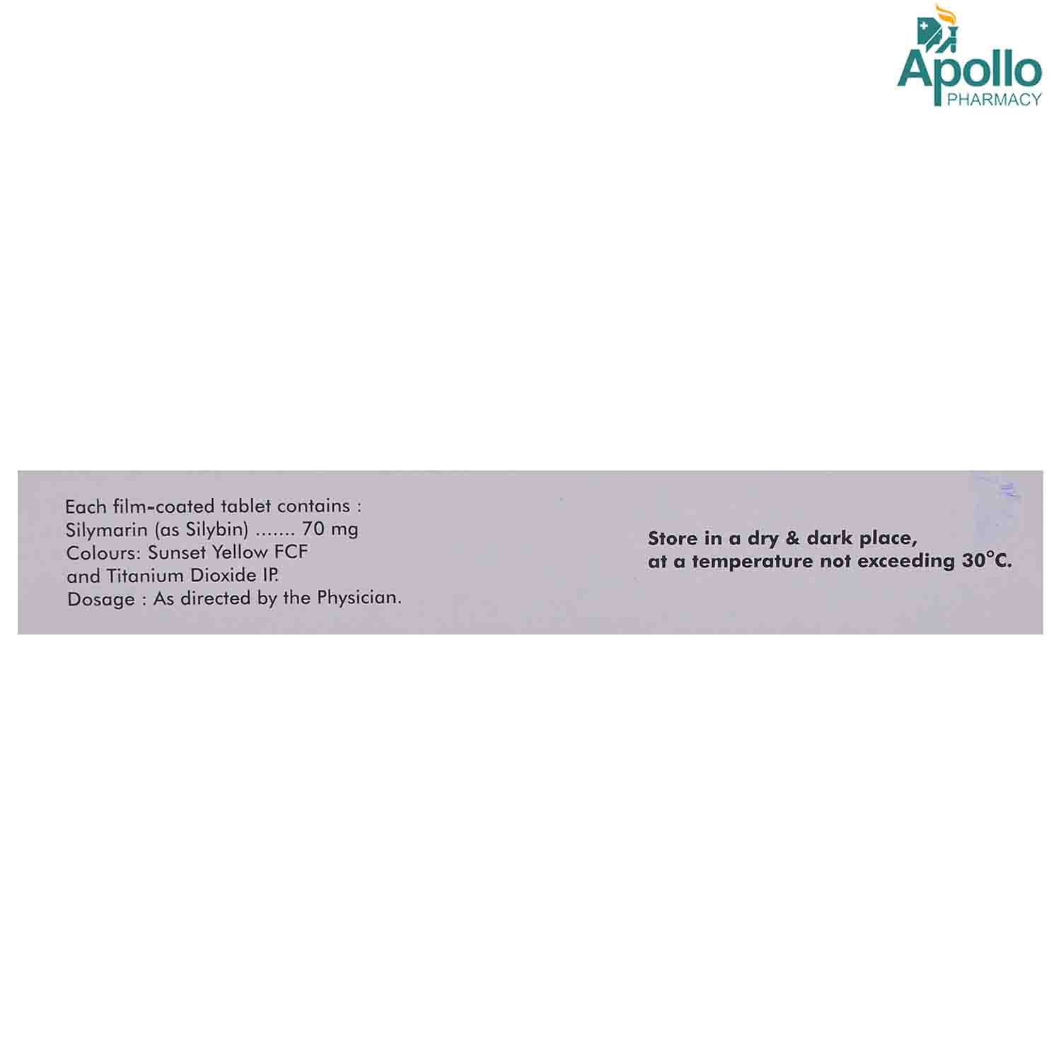 Silybon-70 Tablet 10's Price, Uses, Side Effects, Composition - Apollo ...