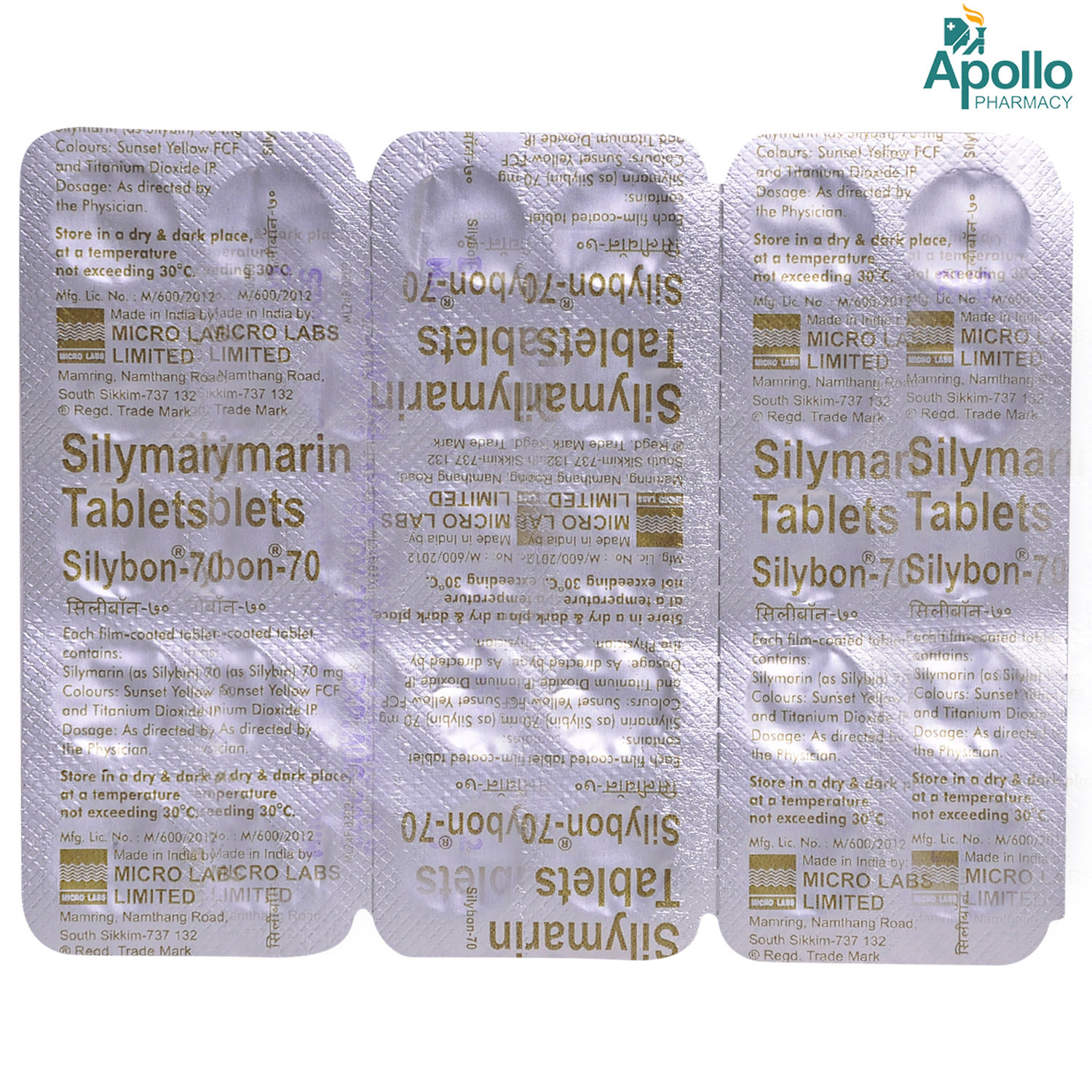 Silybon-70 Tablet 10's Price, Uses, Side Effects, Composition - Apollo ...