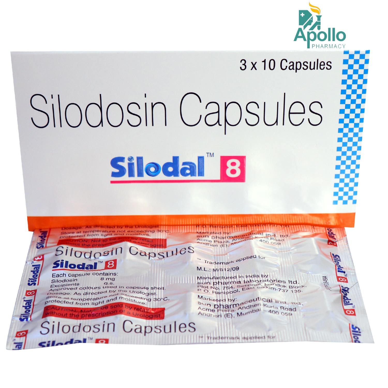 Silodal 8 Capsule 10's Price, Uses, Side Effects, Composition - Apollo ...