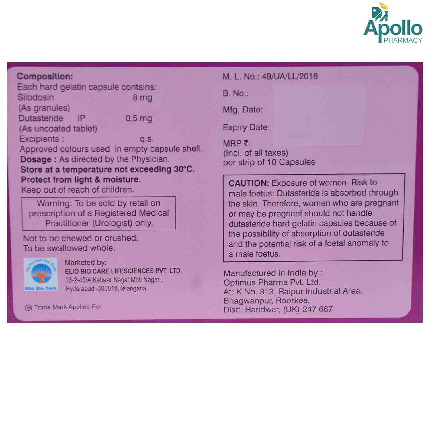 SILOIN D 8MG CAPSULE 10'S Price, Uses, Side Effects, Composition ...