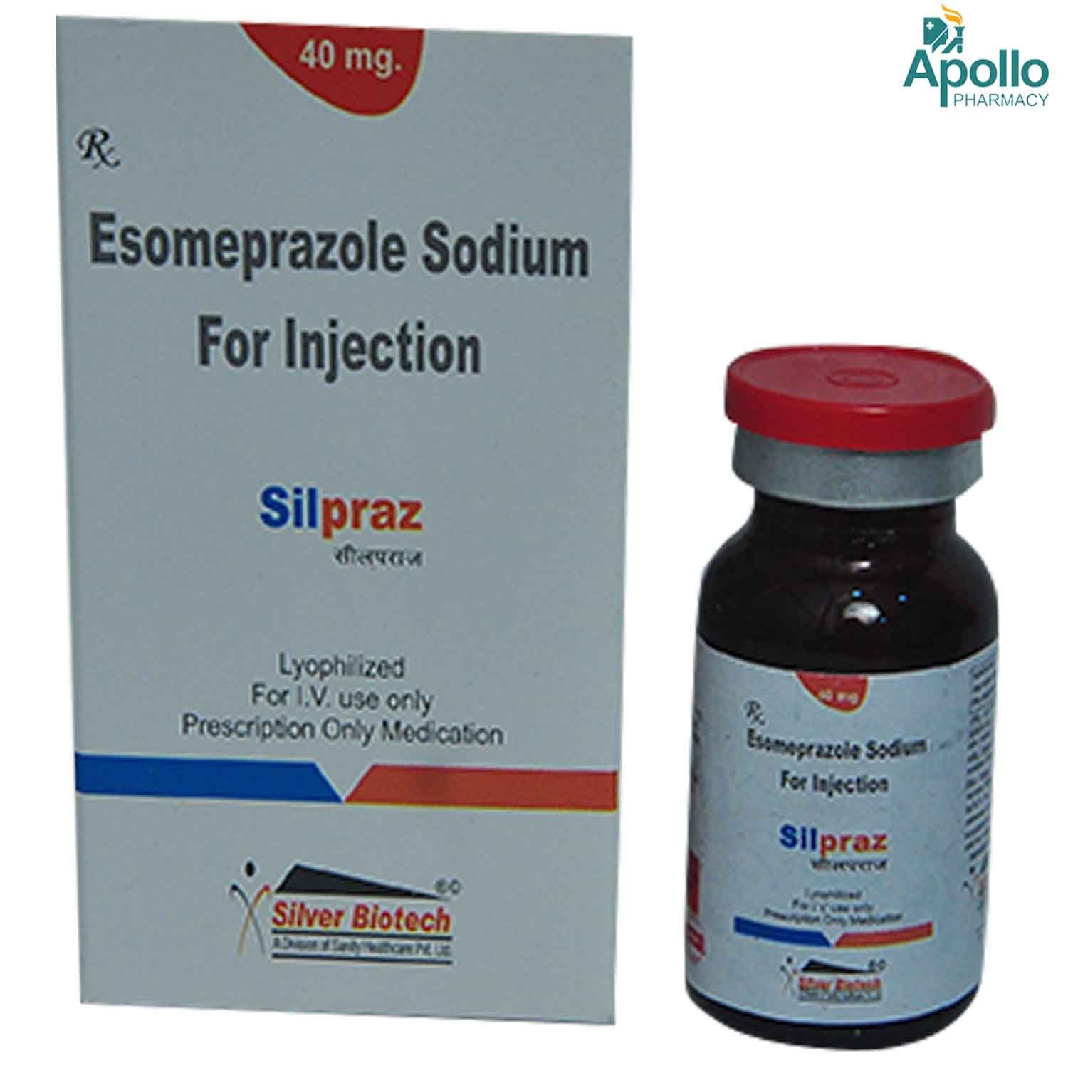 Silpraz 40 mg Injection 1's Price, Uses, Side Effects, Composition ...