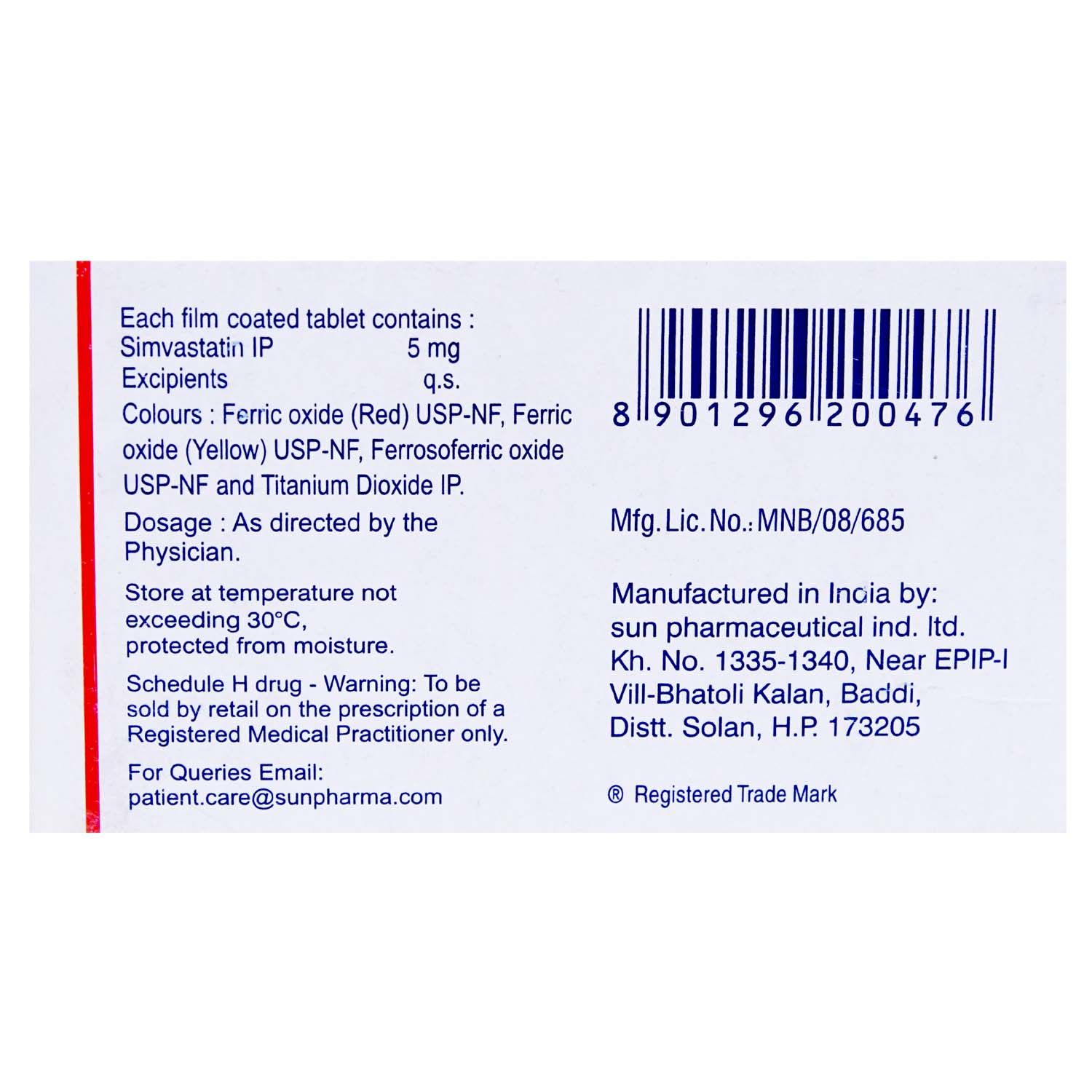 SIMVOTIN 5MG TABLET Price, Uses, Side Effects, Composition - Apollo ...