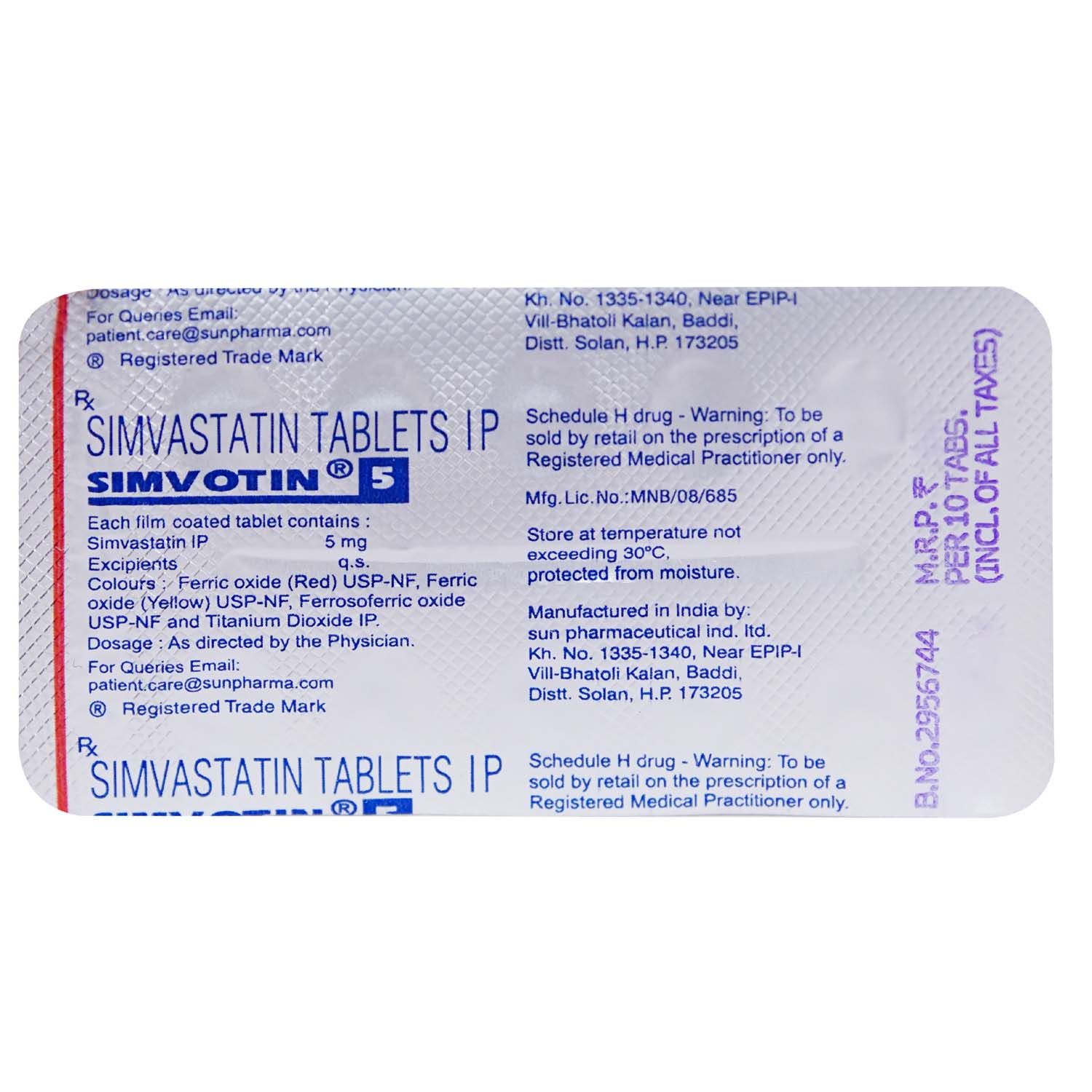 SIMVOTIN 5MG TABLET Price, Uses, Side Effects, Composition - Apollo ...