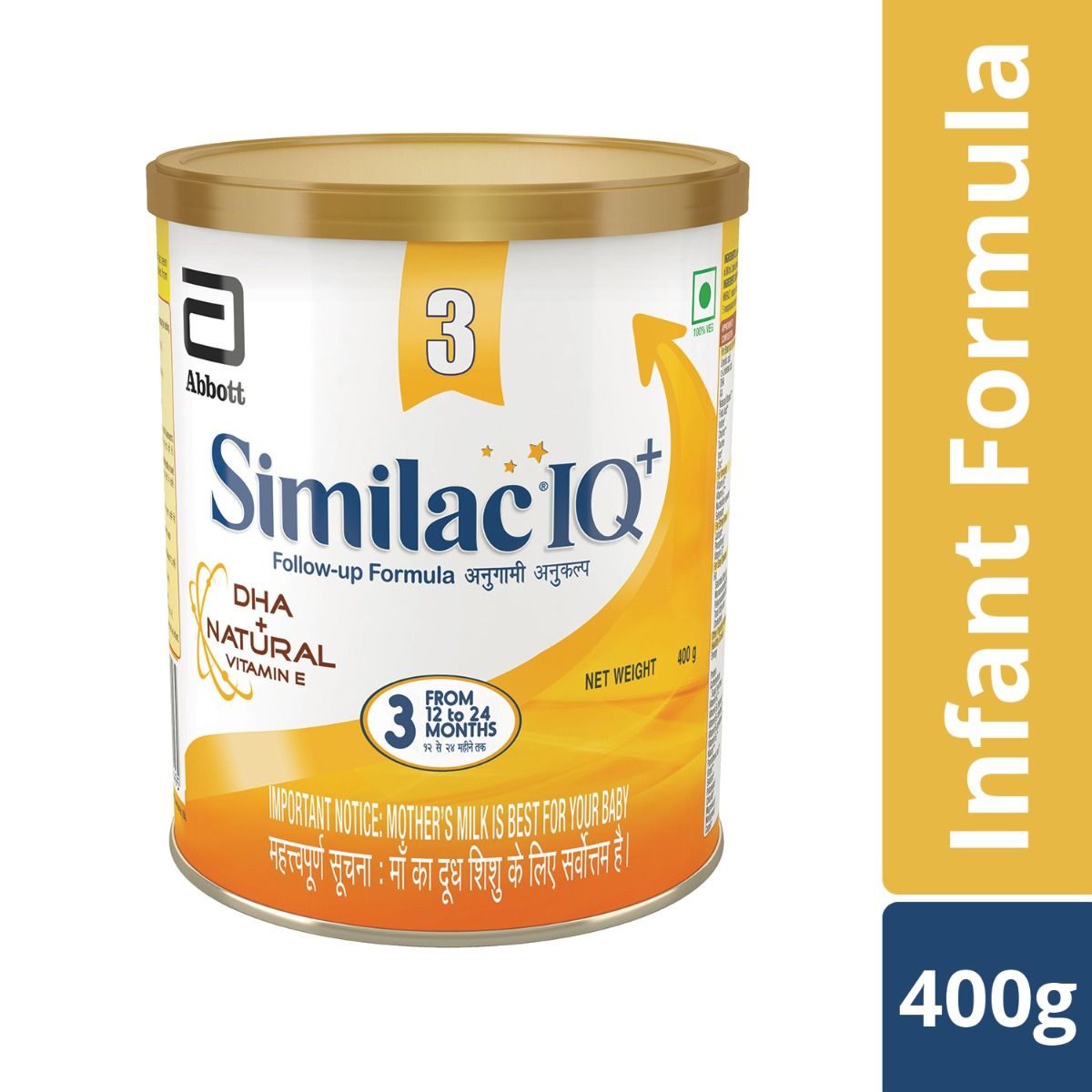 Similac Infant Formula Stage 1, Up to 6 Months, 400 gm Refill Pack ...