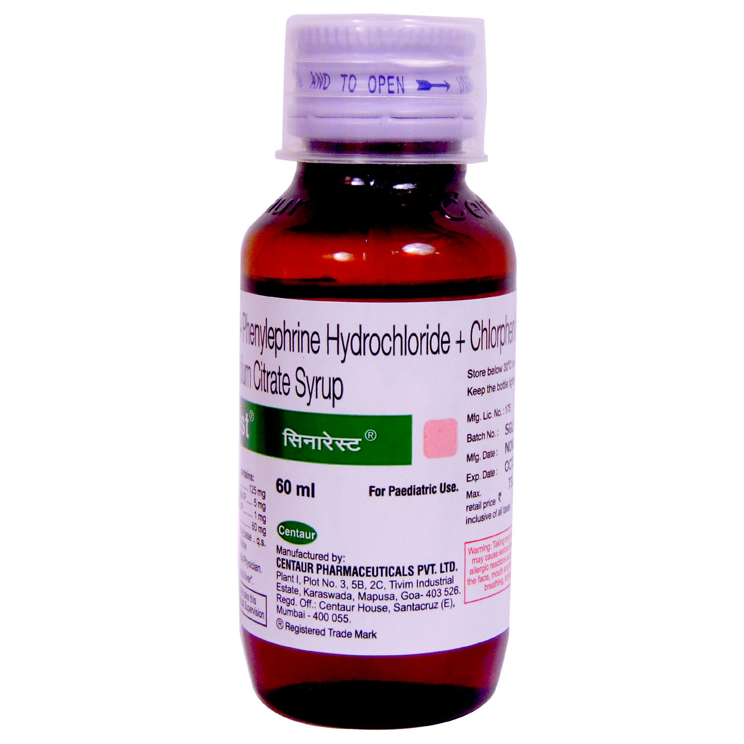 Sinarest Syrup 60 ml Price, Uses, Side Effects, Composition - Apollo ...