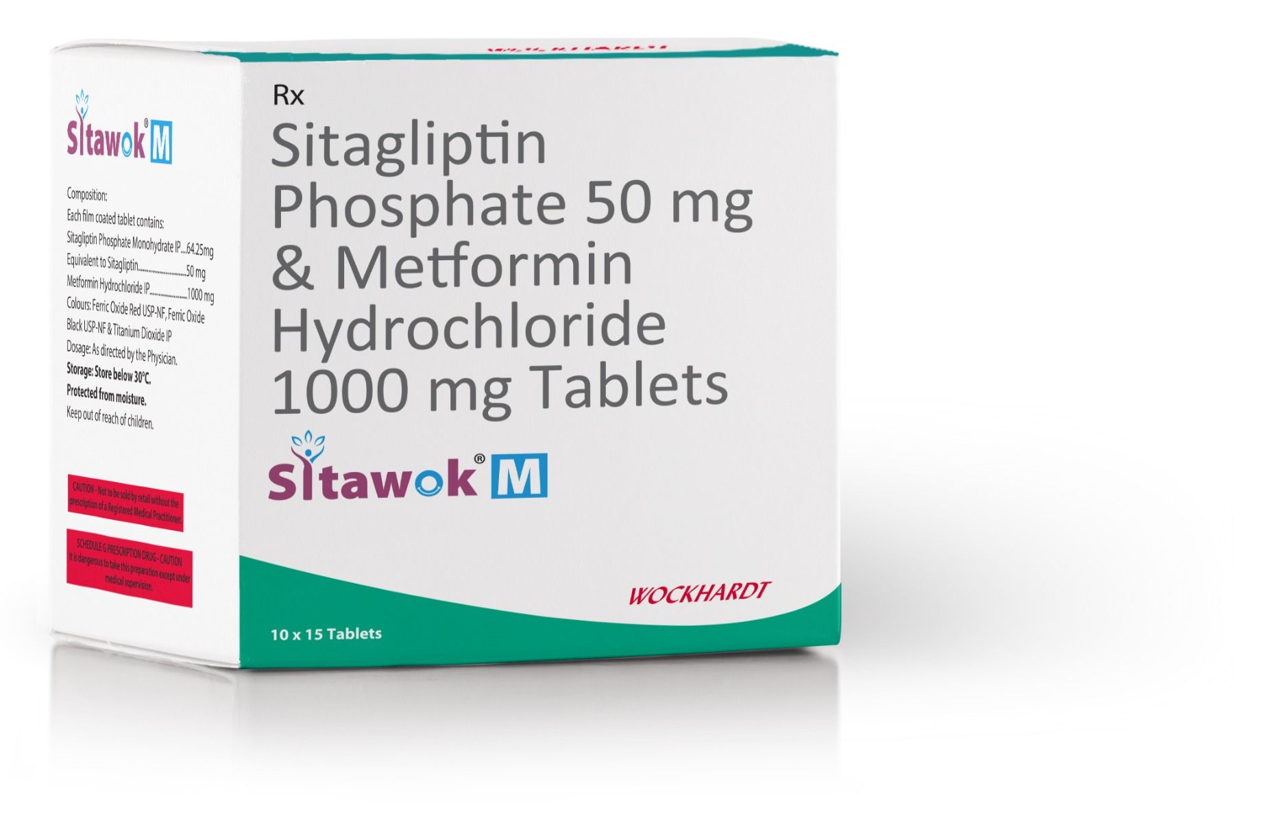 Sitawok M 50/1000 mg Tablet 15's Price, Uses, Side Effects, Composition ...