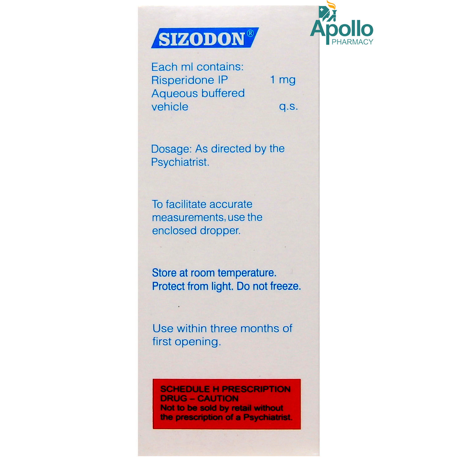 Sizodon 1 Tablet 10's Price, Uses, Side Effects, Composition - Apollo ...
