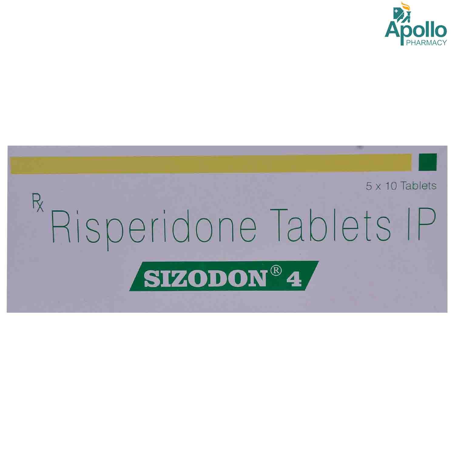 Sizodon 4 Tablet 10's Price, Uses, Side Effects, Composition - Apollo ...