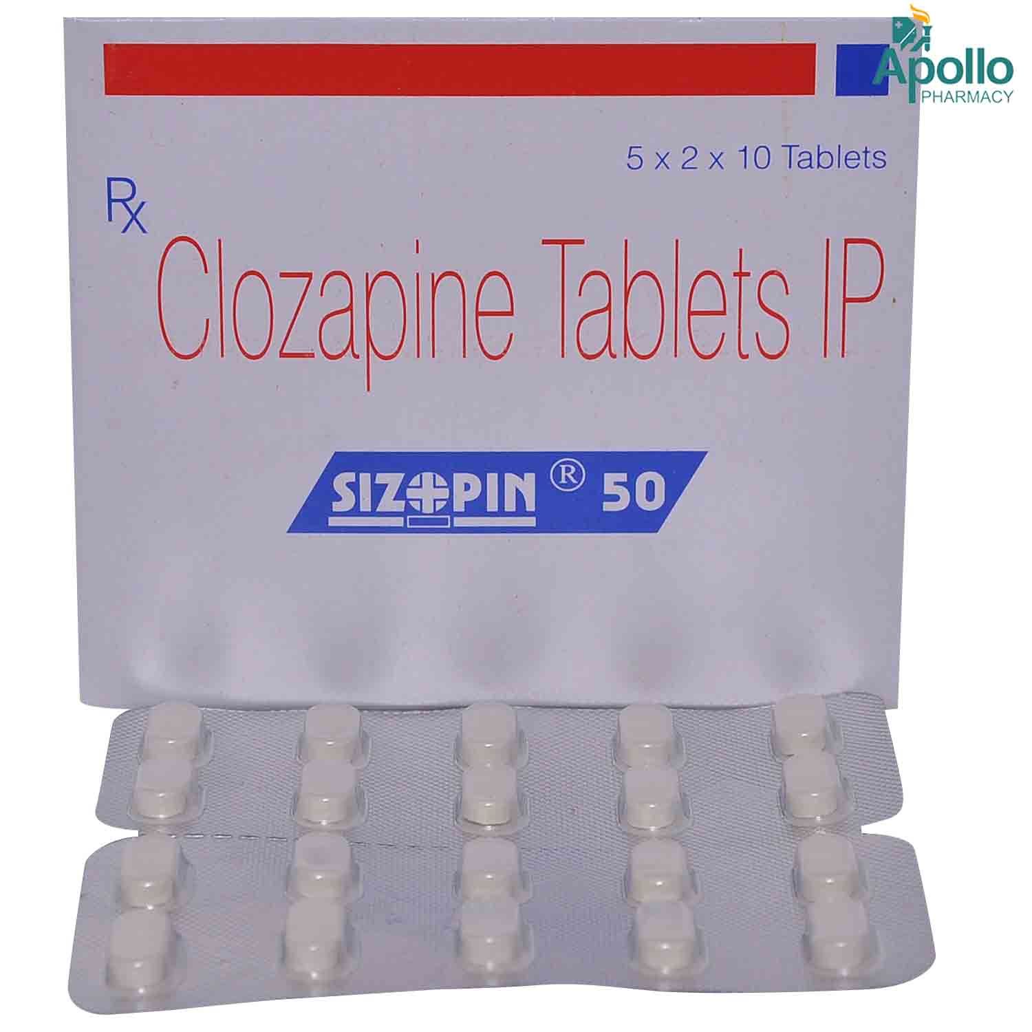 Sizopin 50 Tablet 10's Price, Uses, Side Effects, Composition - Apollo ...