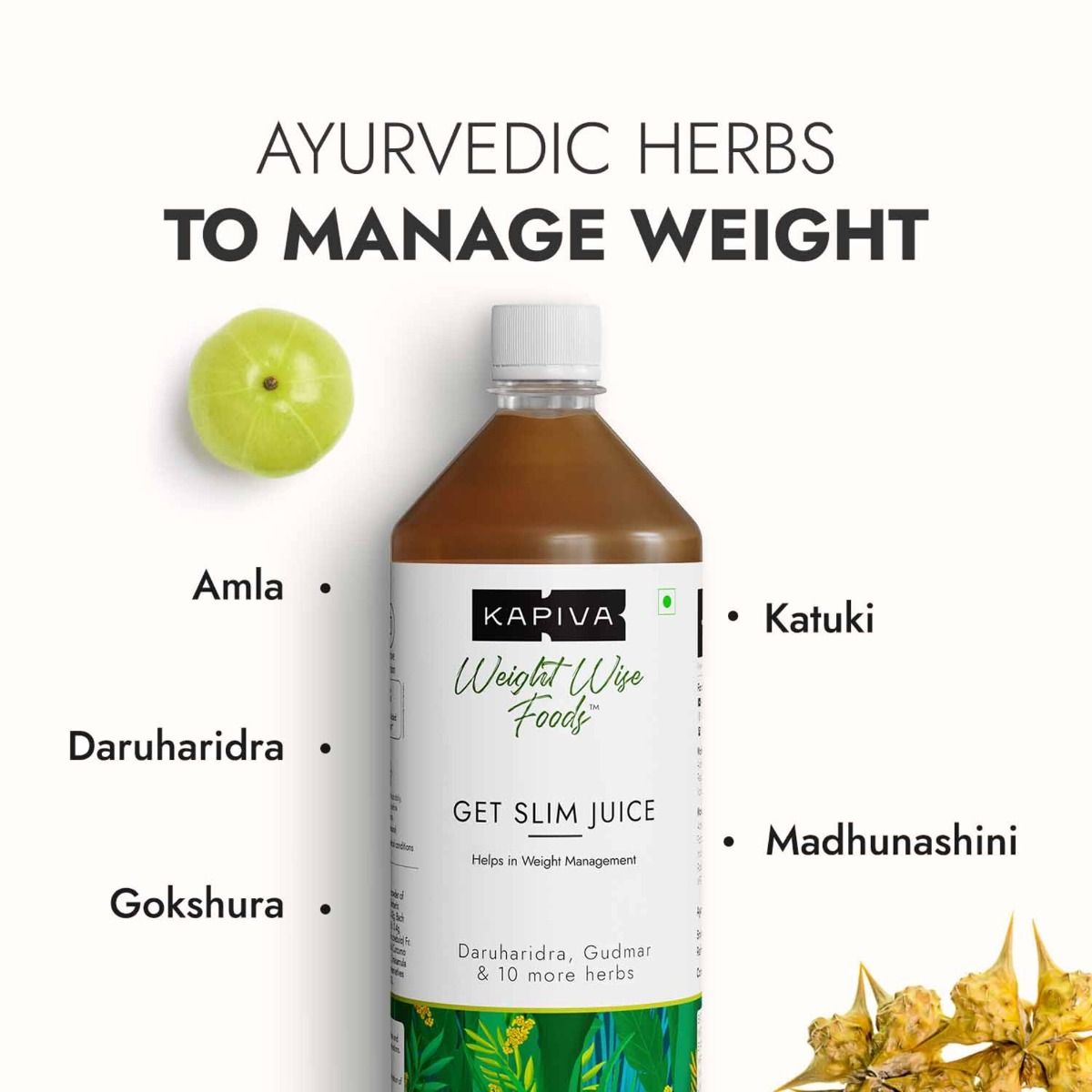 Kapiva Get Slim Juice, 1 L Price, Uses, Side Effects, Composition ...