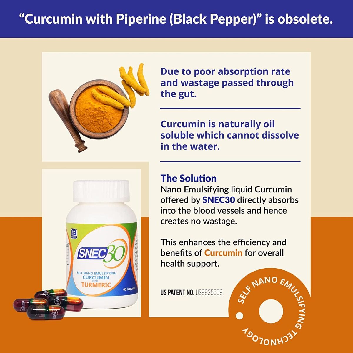 SNEC30 Liquid Curcumin, 15 Capsules Price, Uses, Side Effects ...