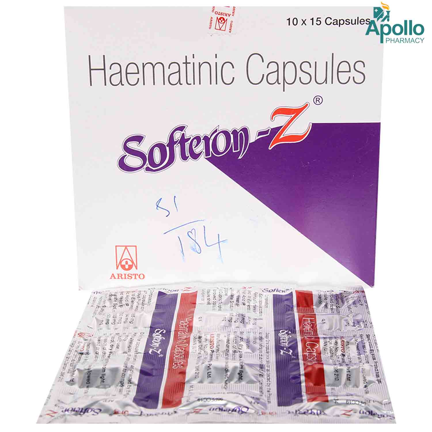 Softeron-Z Capsule 15's Price, Uses, Side Effects, Composition - Apollo ...
