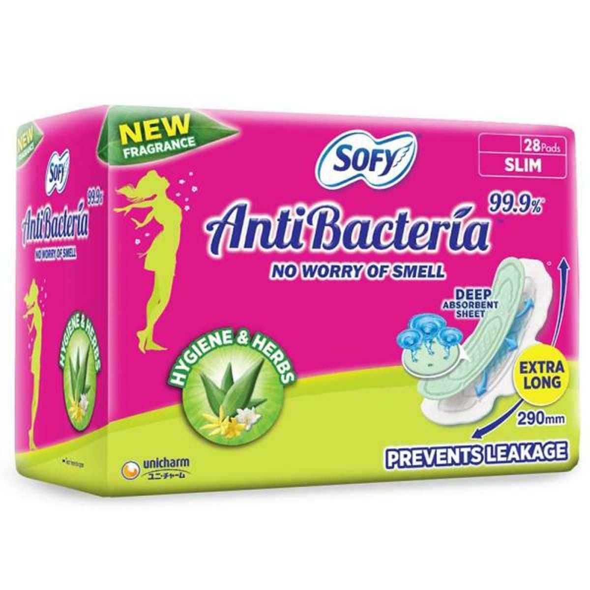 Sofy Antibacteria Sanitary Pads XL, 28 Count Price, Uses, Side Effects ...