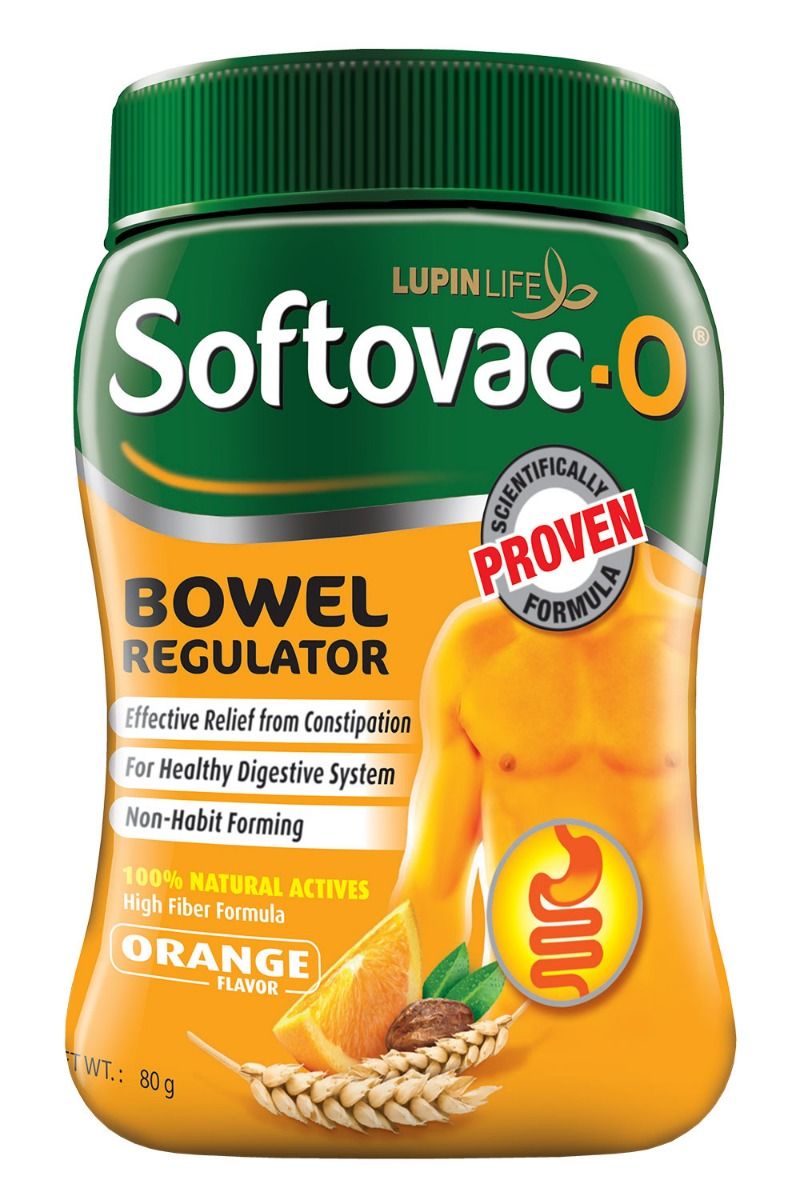 Softovac-O Orange Flavour Bowel Regulator Powder, 80 gm Price, Uses ...