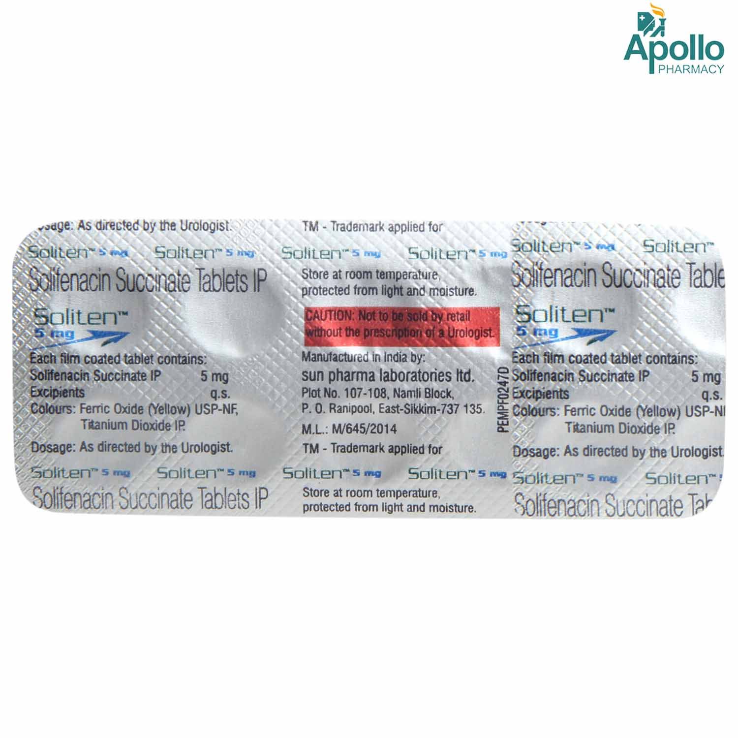 Soliten 5 mg Tablet 10's Price, Uses, Side Effects, Composition ...