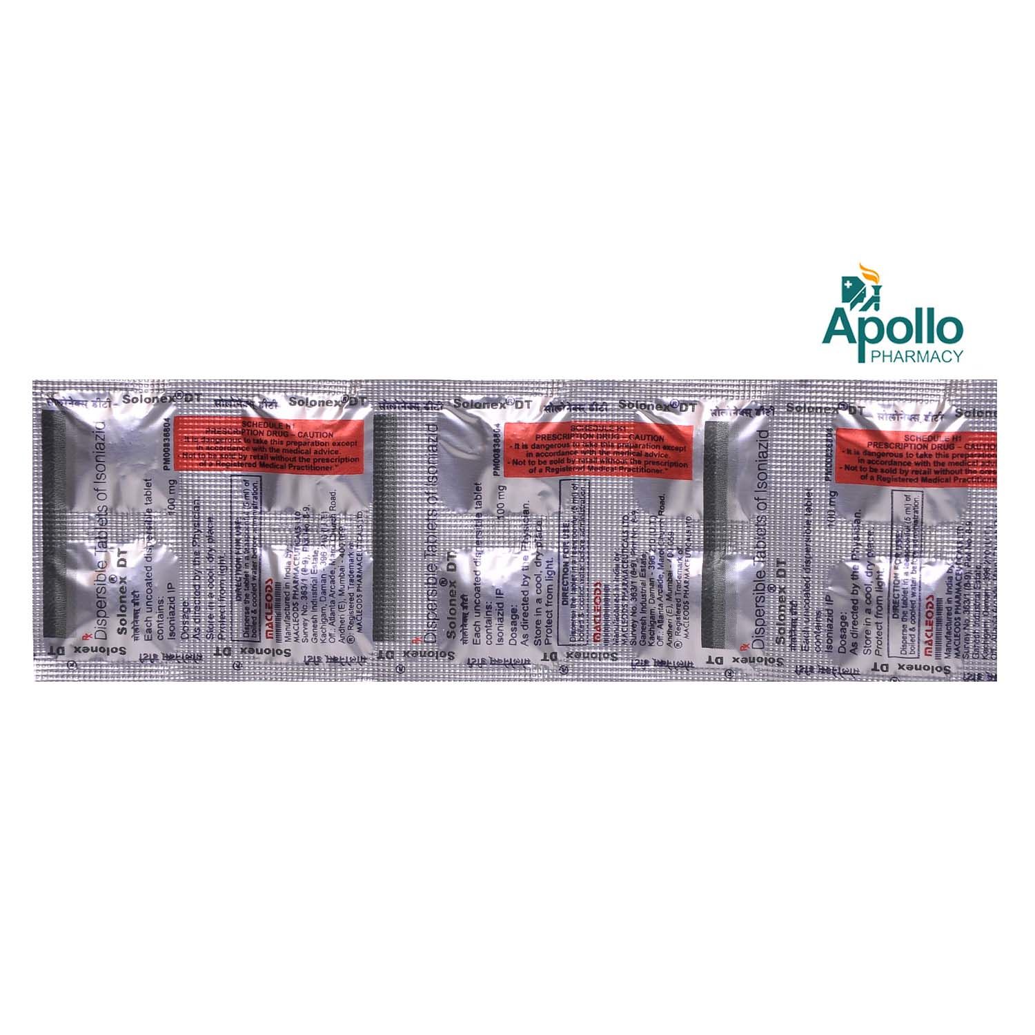 SOLONEX DT 100MG TABLET Price, Uses, Side Effects, Composition - Apollo ...