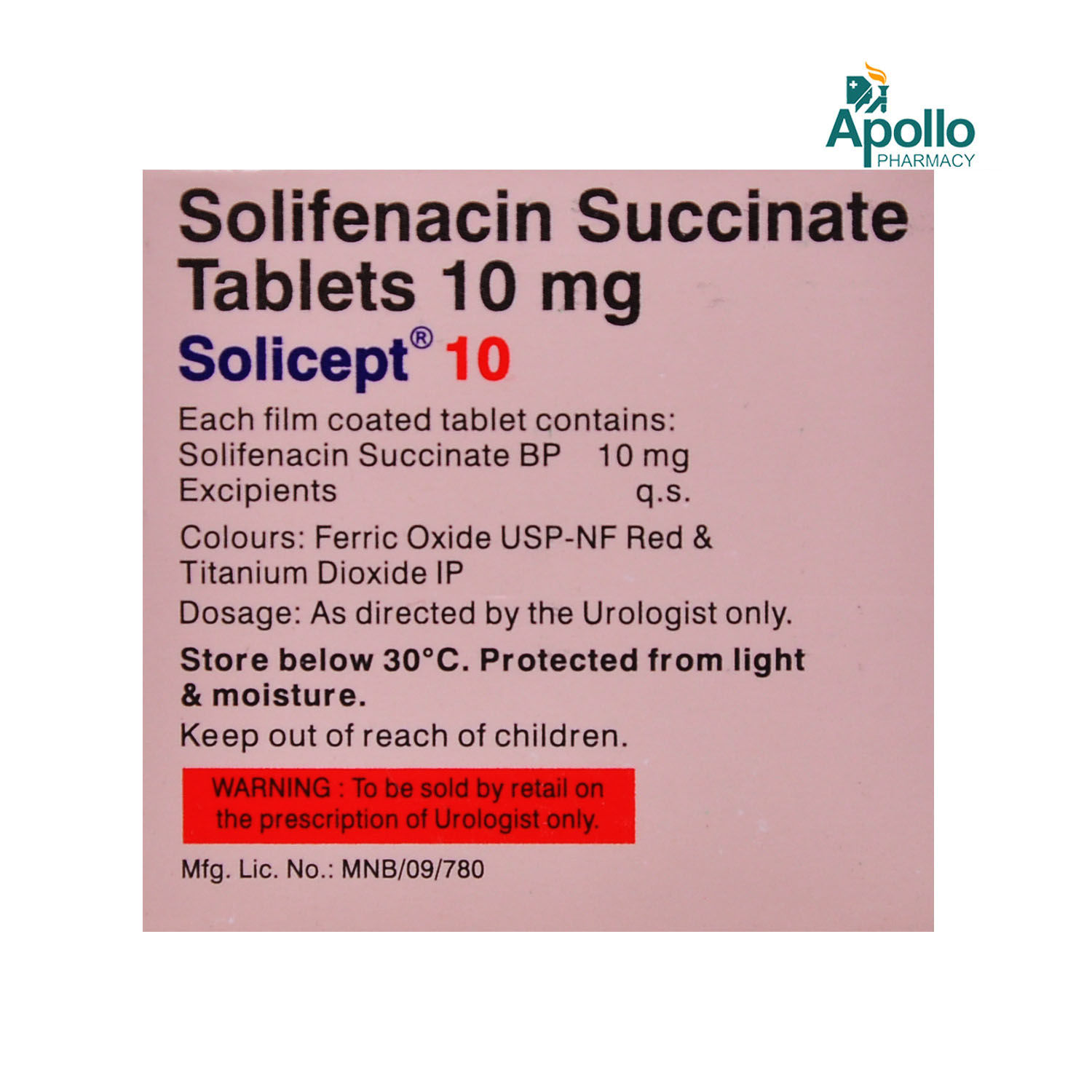 SOLICEPT 10MG TABLET Price, Uses, Side Effects, Composition - Apollo ...