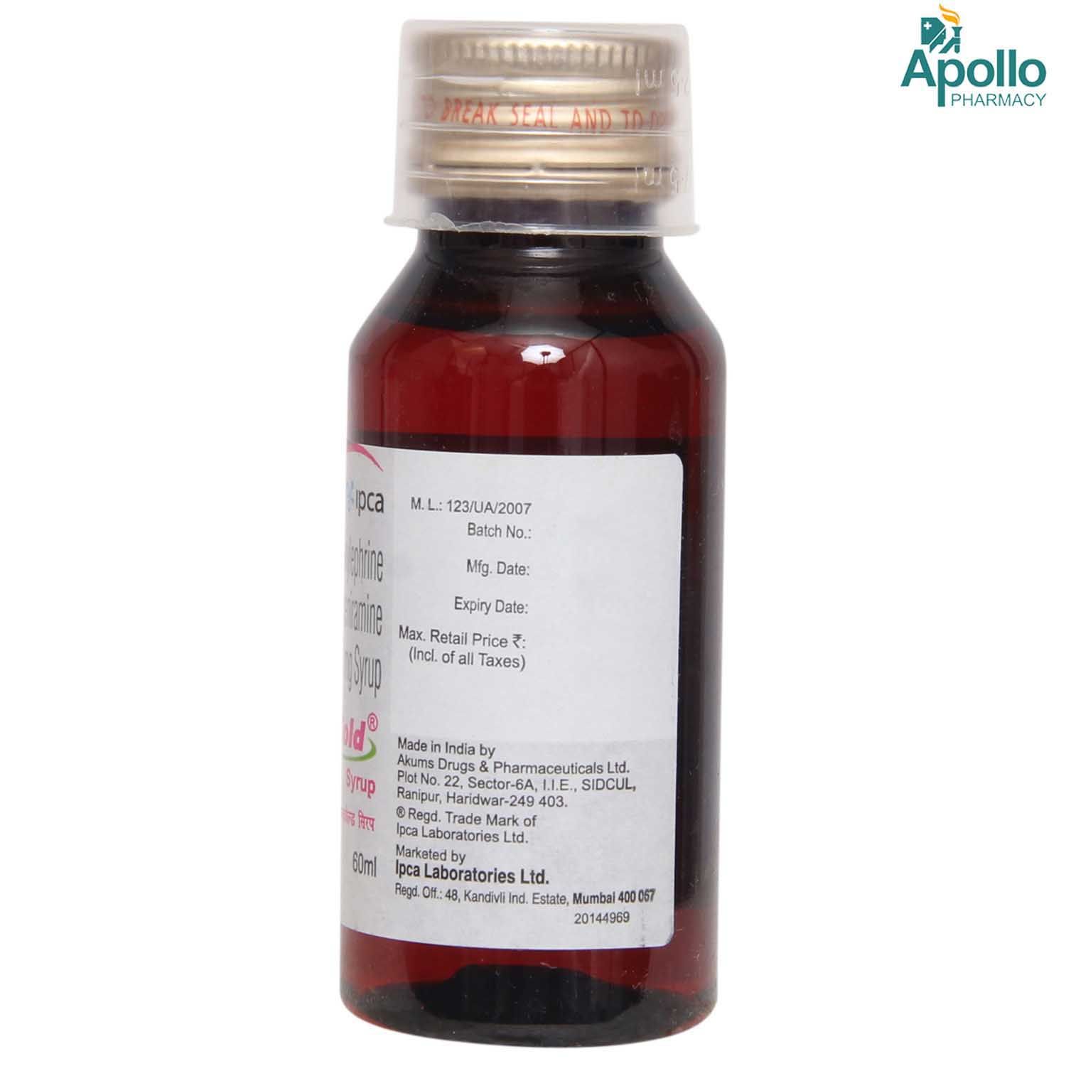 Solvin Cold Syrup 60 ml Price, Uses, Side Effects, Composition - Apollo ...