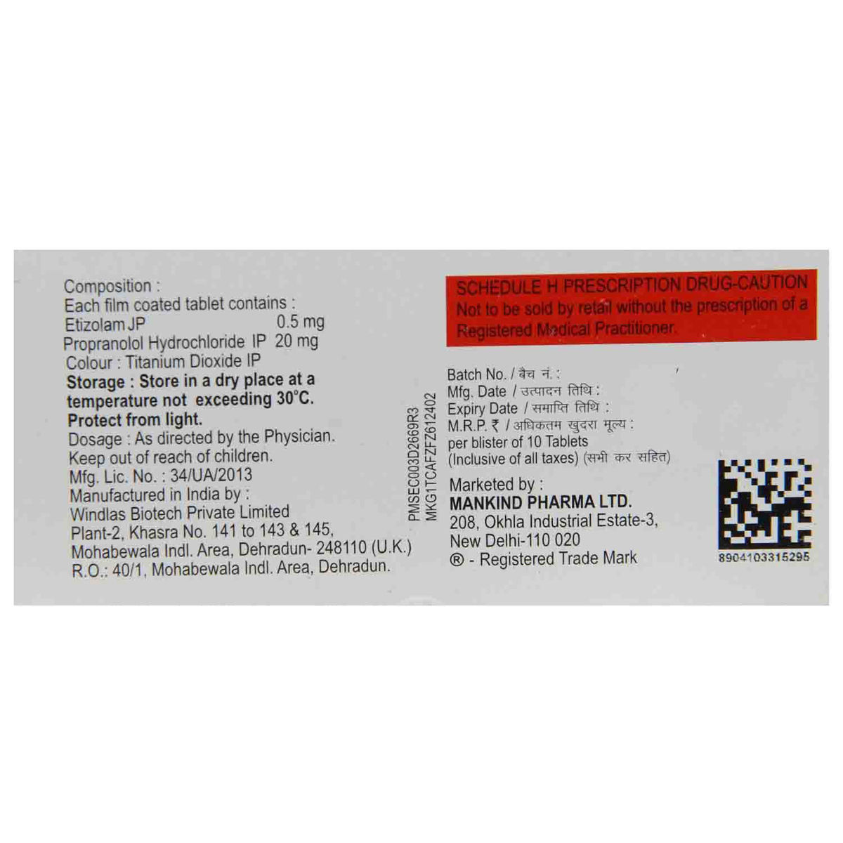 SOLOPOSE BETA 0.5MG TABLET Price, Uses, Side Effects, Composition ...