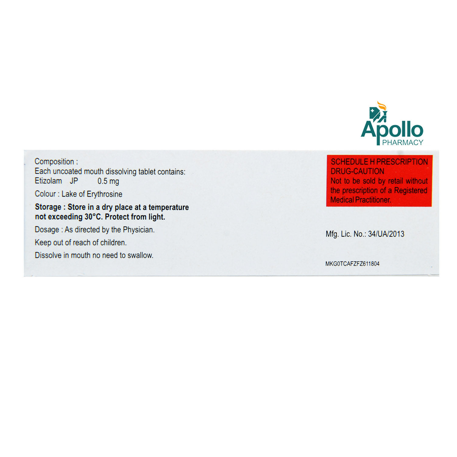 Solopose-0.5 MD Tablet 10's Price, Uses, Side Effects, Composition ...