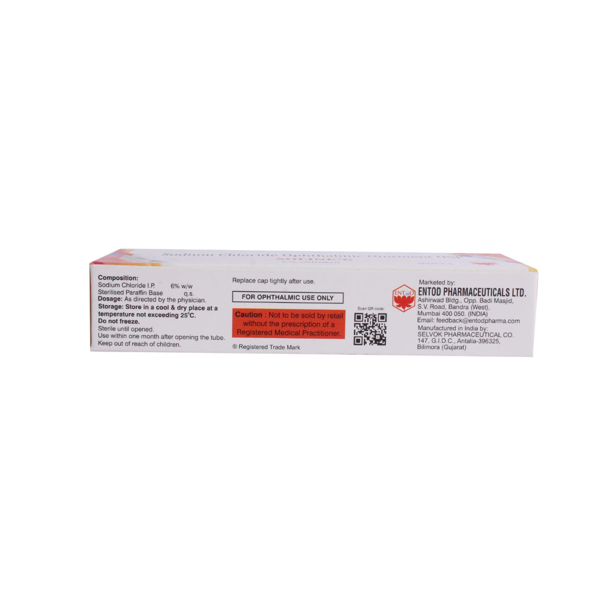 Soline-6 Eye Ointment 3Gm Price, Uses, Side Effects, Composition ...