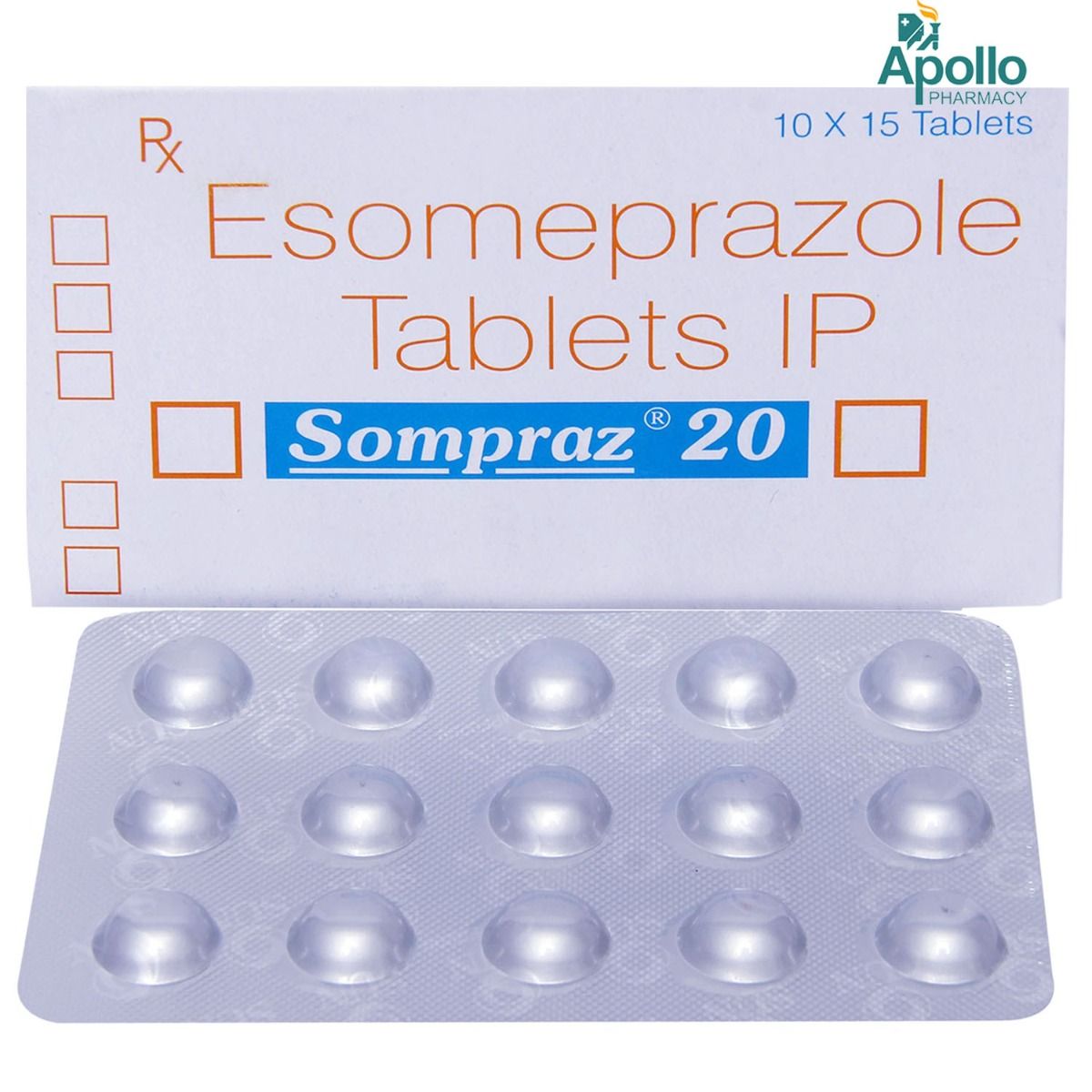 Sompraz 20 Tablet 15's Price, Uses, Side Effects, Composition - Apollo ...