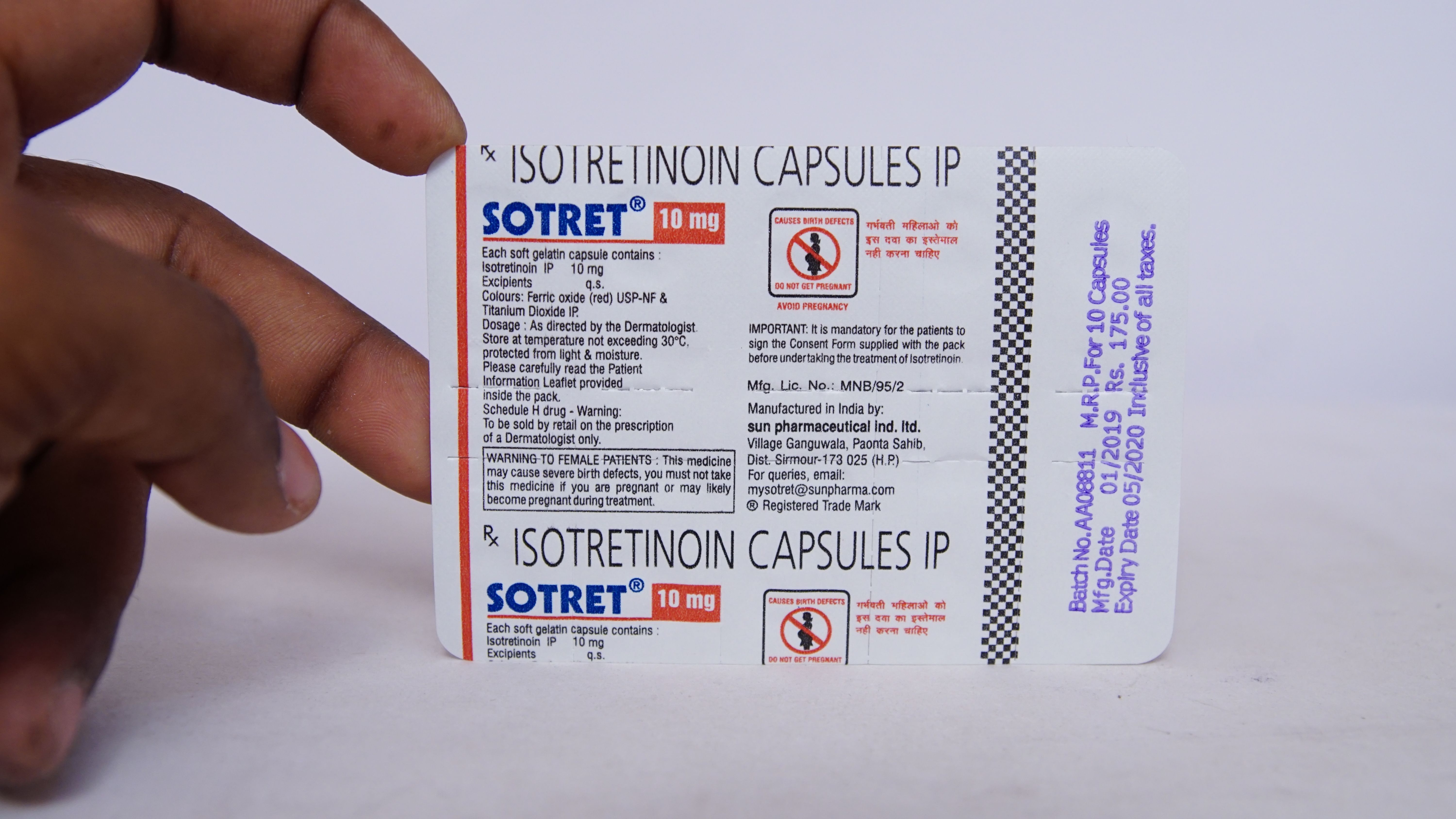 Sotret 10 mg Capsule 10's Price, Uses, Side Effects, Composition ...