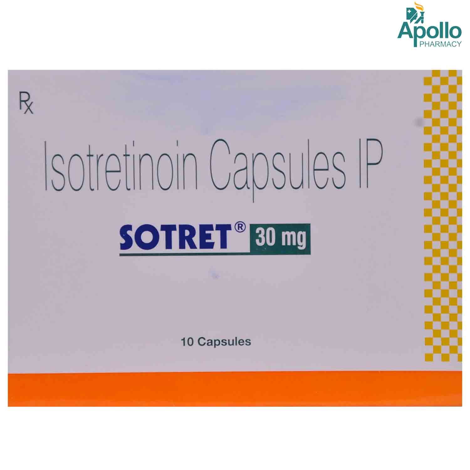Sotret 30mg Capsule 10's Price, Uses, Side Effects, Composition ...