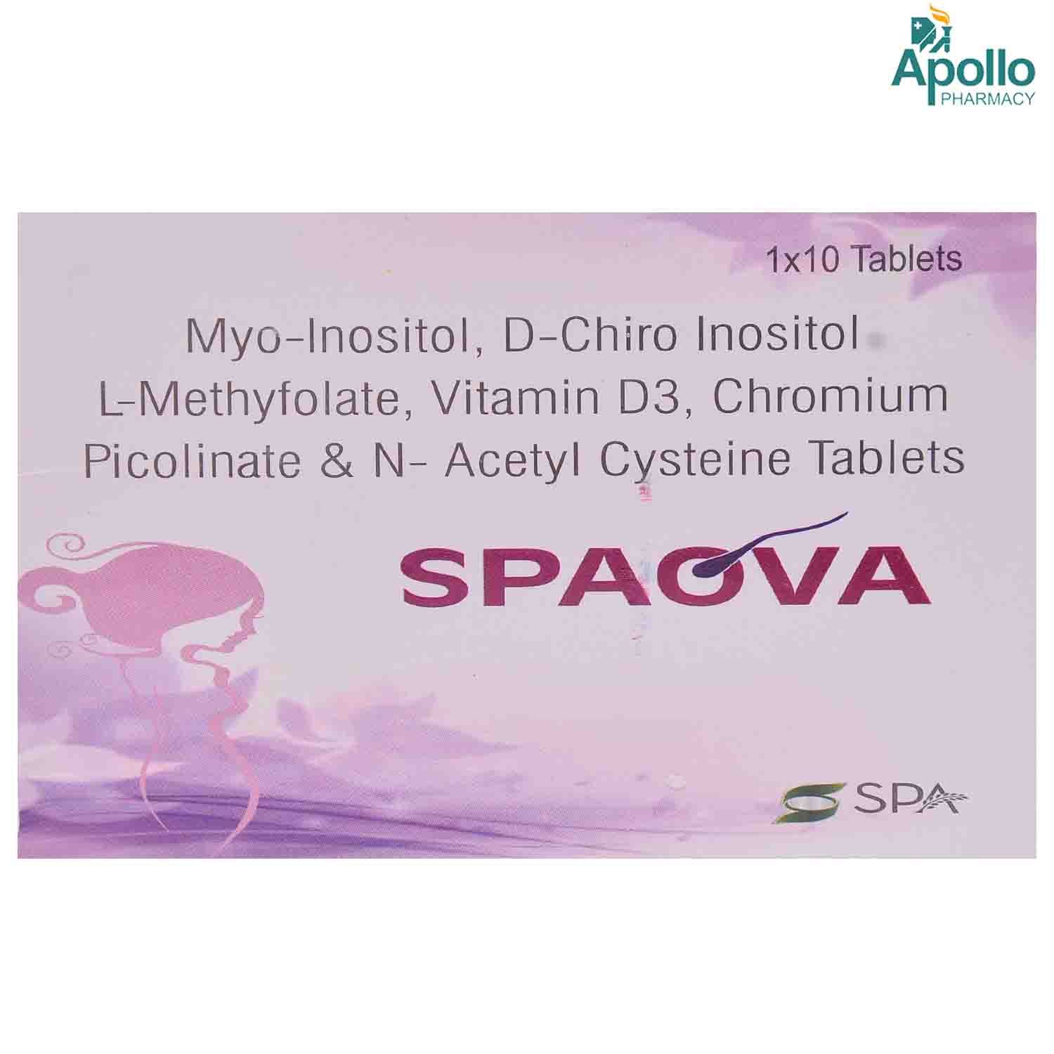 Spaova Tablet 10's Price, Uses, Side Effects, Composition - Apollo Pharmacy