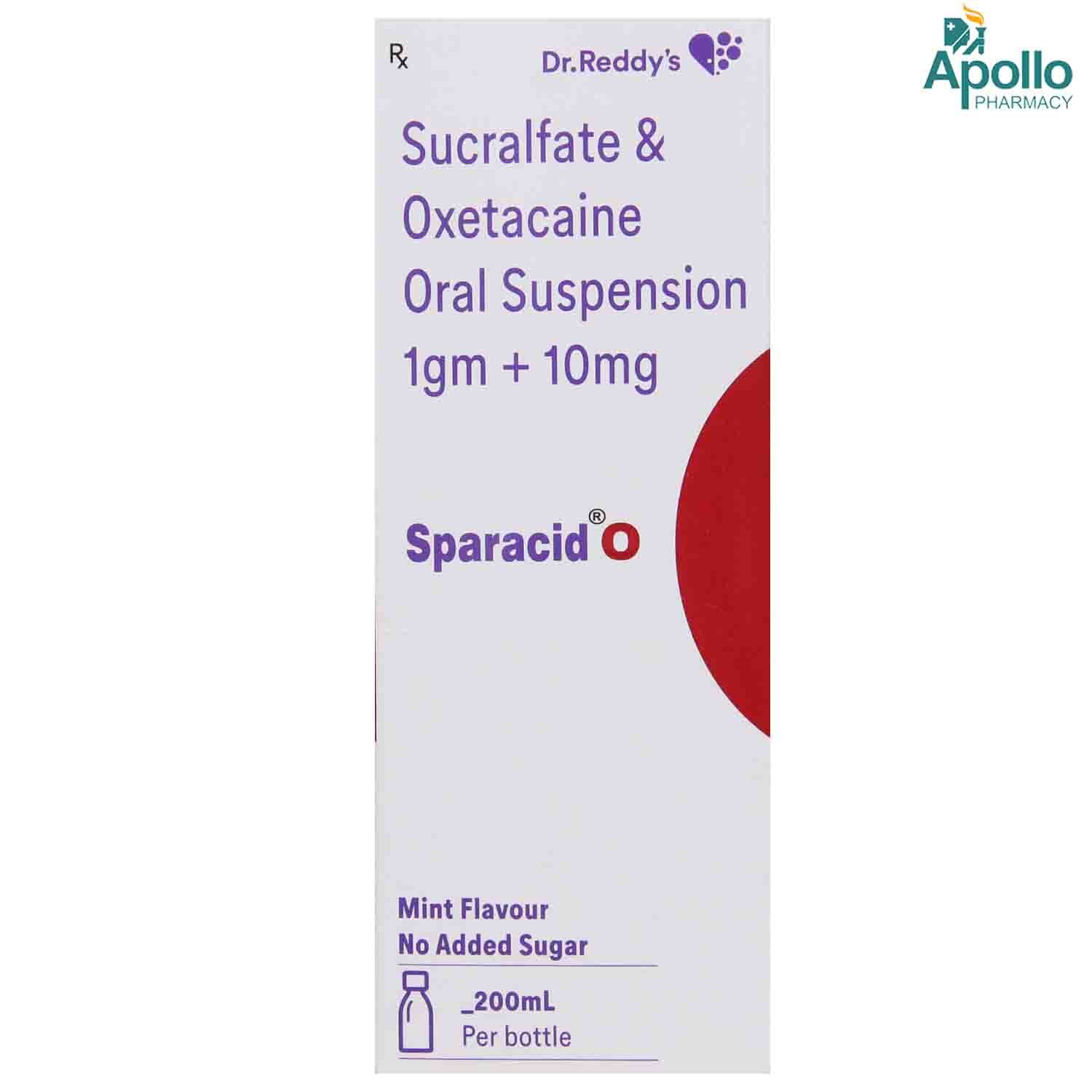 Sparacid O Mint Suspension 200 ml Price, Uses, Side Effects ...