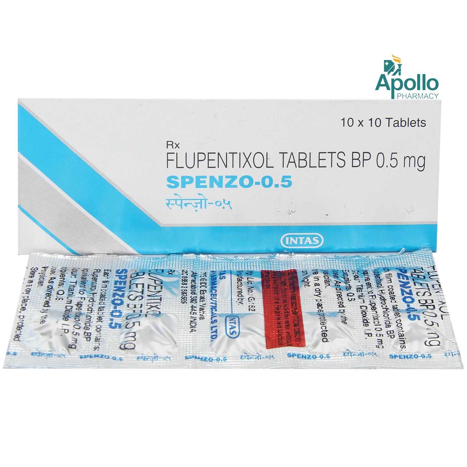 Spenzo 0.5 Tablet 10's Price, Uses, Side Effects, Composition - Apollo ...
