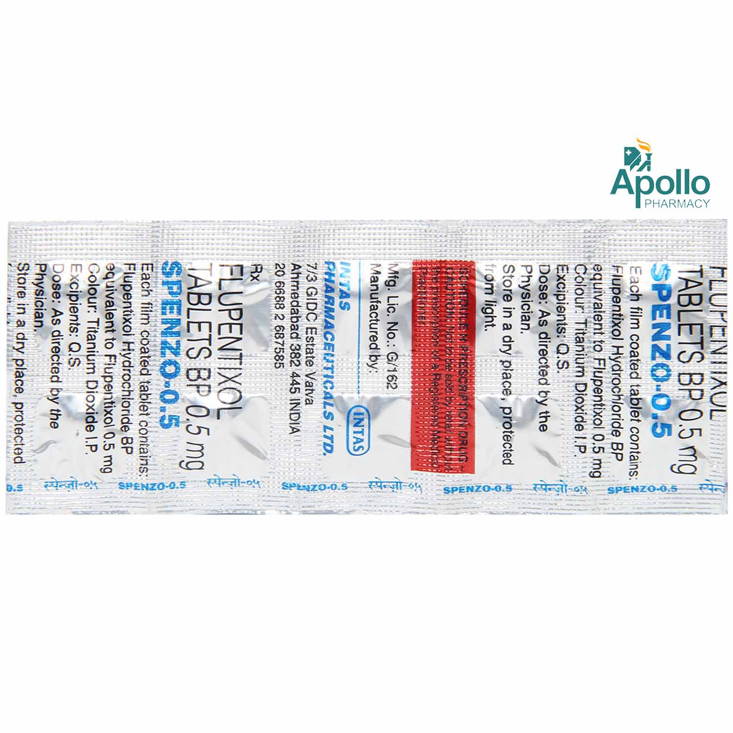 Spenzo 0.5 Tablet 10's Price, Uses, Side Effects, Composition - Apollo ...