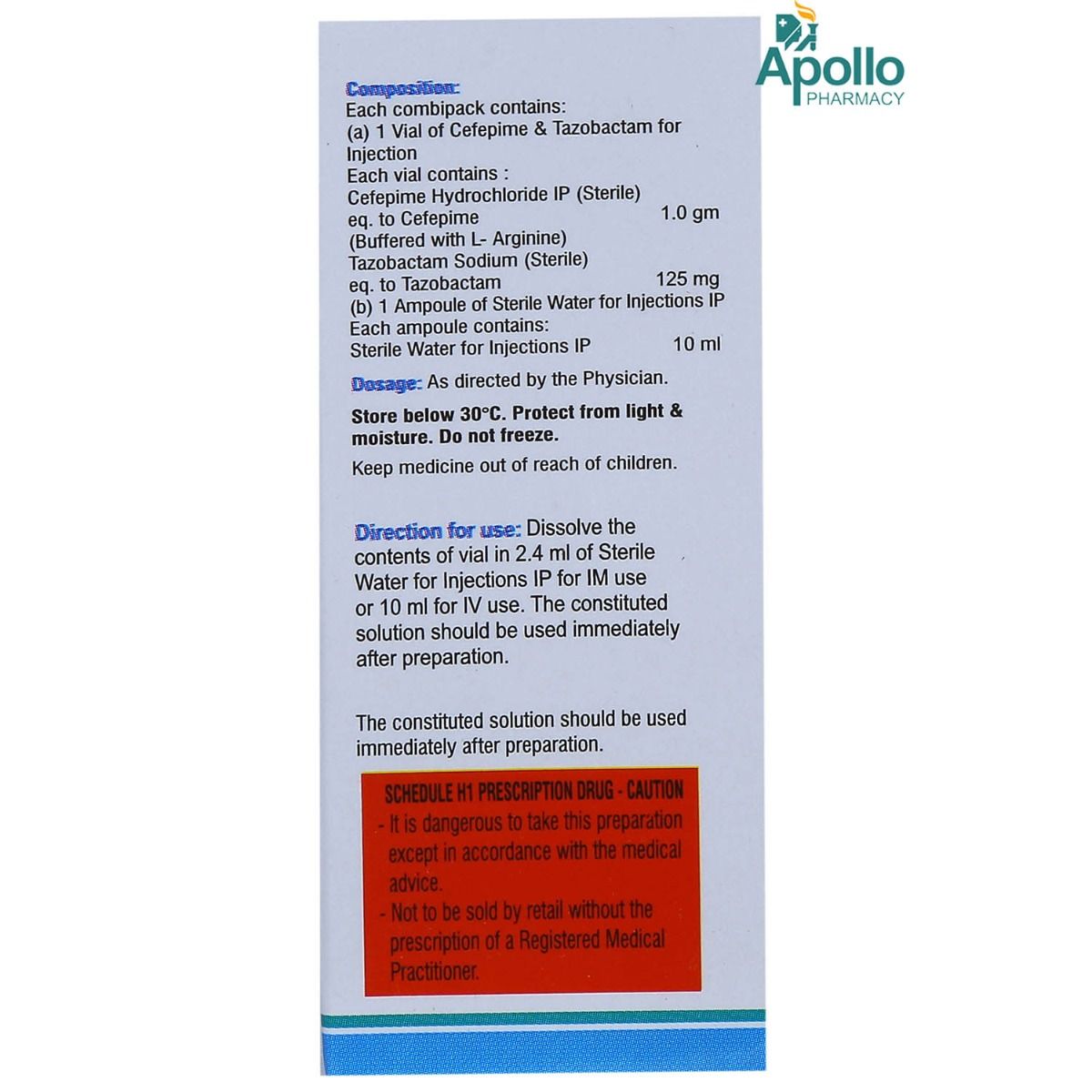 Specipime 1.125 gm Injection 1's Price, Uses, Side Effects, Composition ...