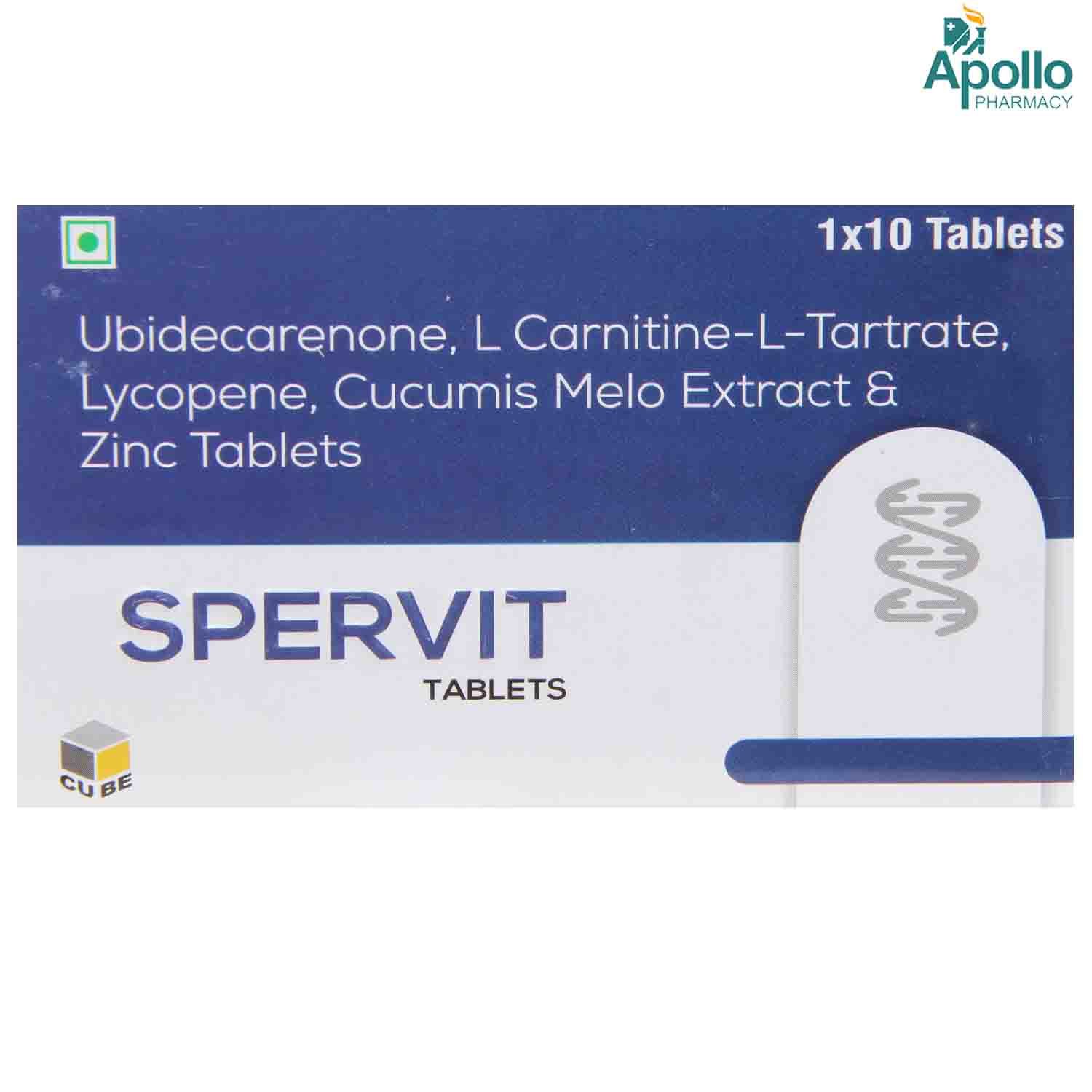 Spervit Tablet 10's Price, Uses, Side Effects, Composition - Apollo ...
