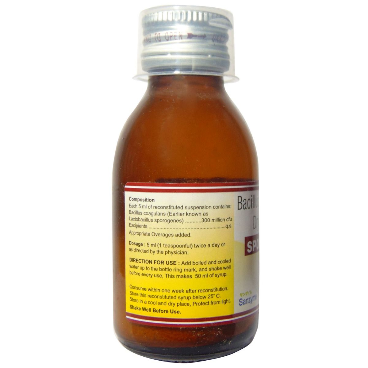 Sporlac Dry Syrup 50 ml Price, Uses, Side Effects, Composition - Apollo ...