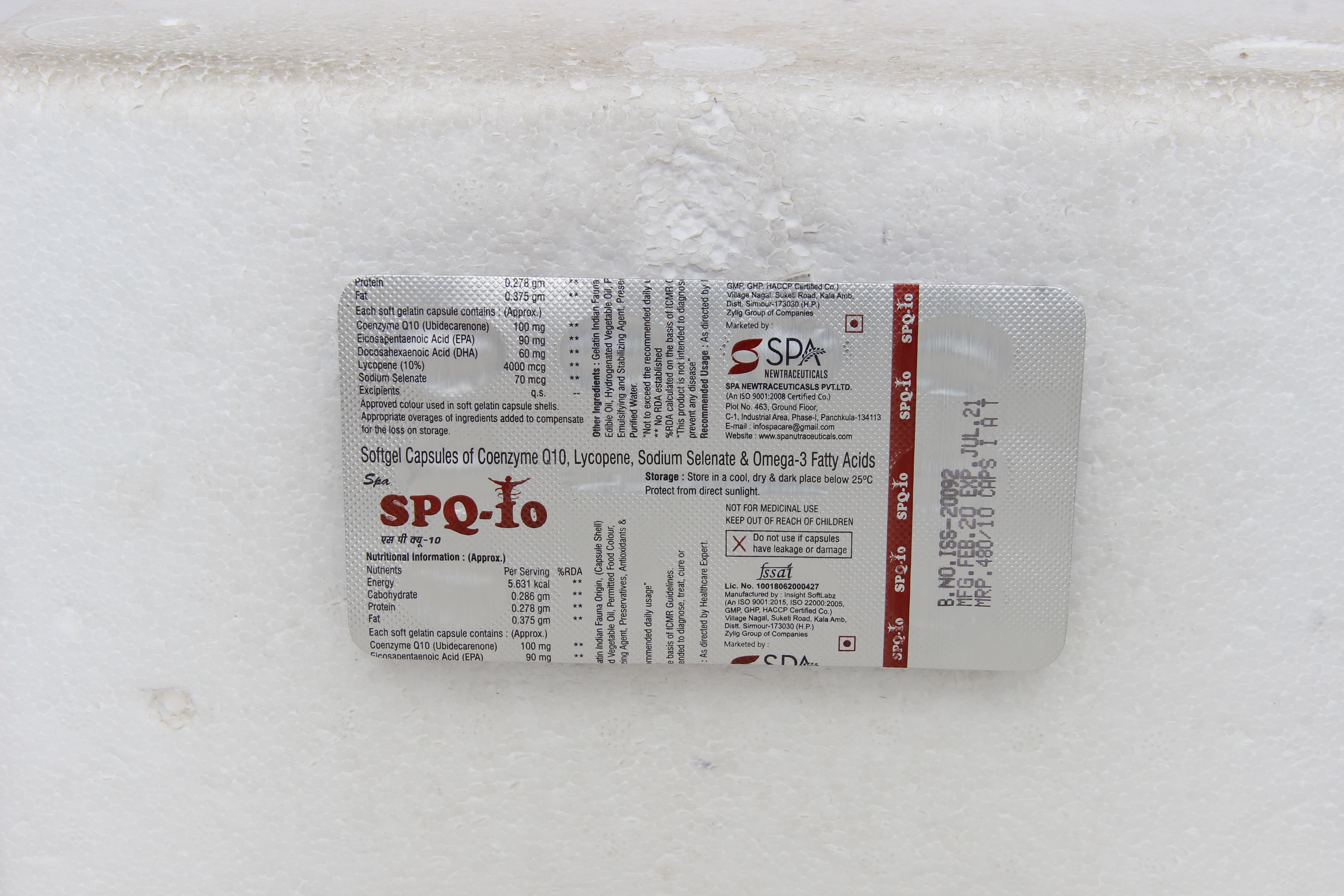 SPQ-10 Capsule 10's Price, Uses, Side Effects, Composition - Apollo ...